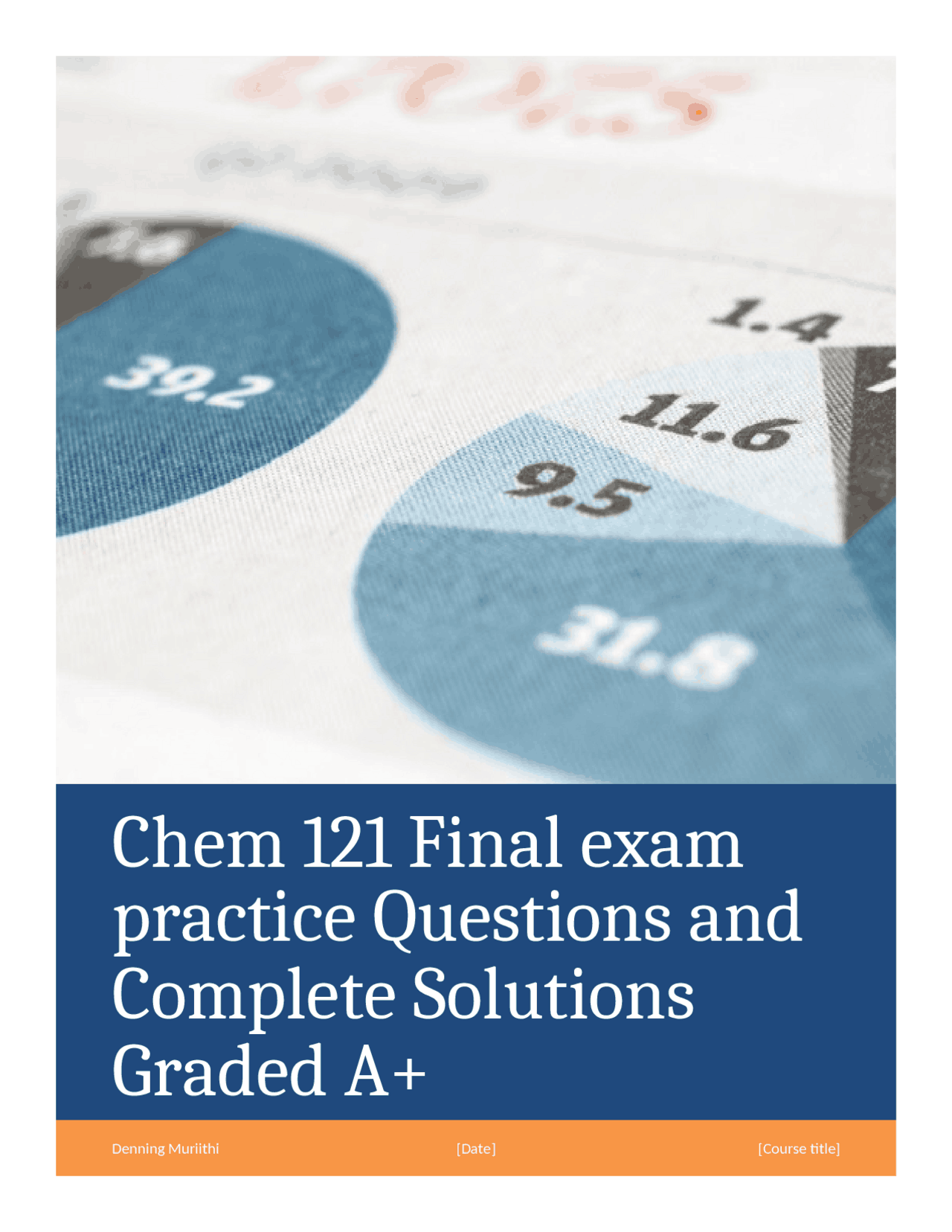 Chem 121 Final exam practice Questions and Complete Solutions Graded A+ ...