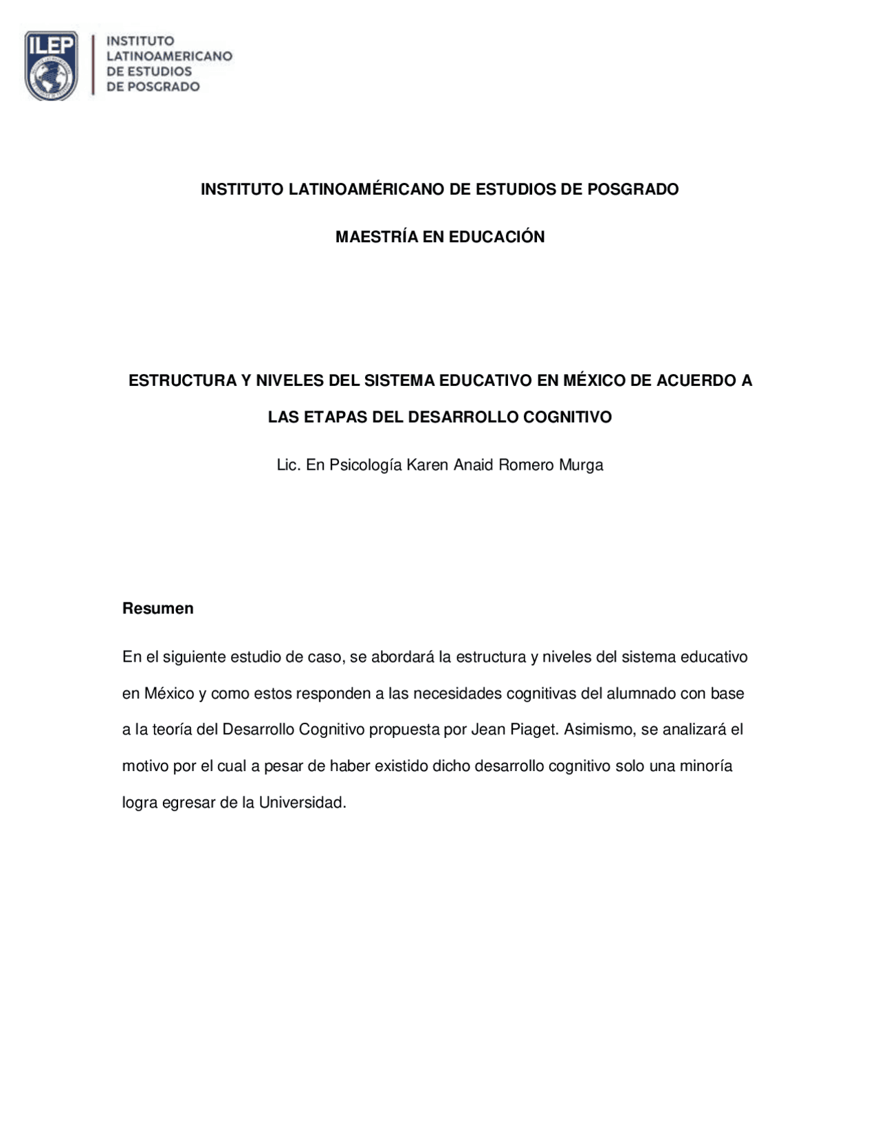 estudio de caso piaget | Cheat Sheet Cognitive Psychology | Docsity