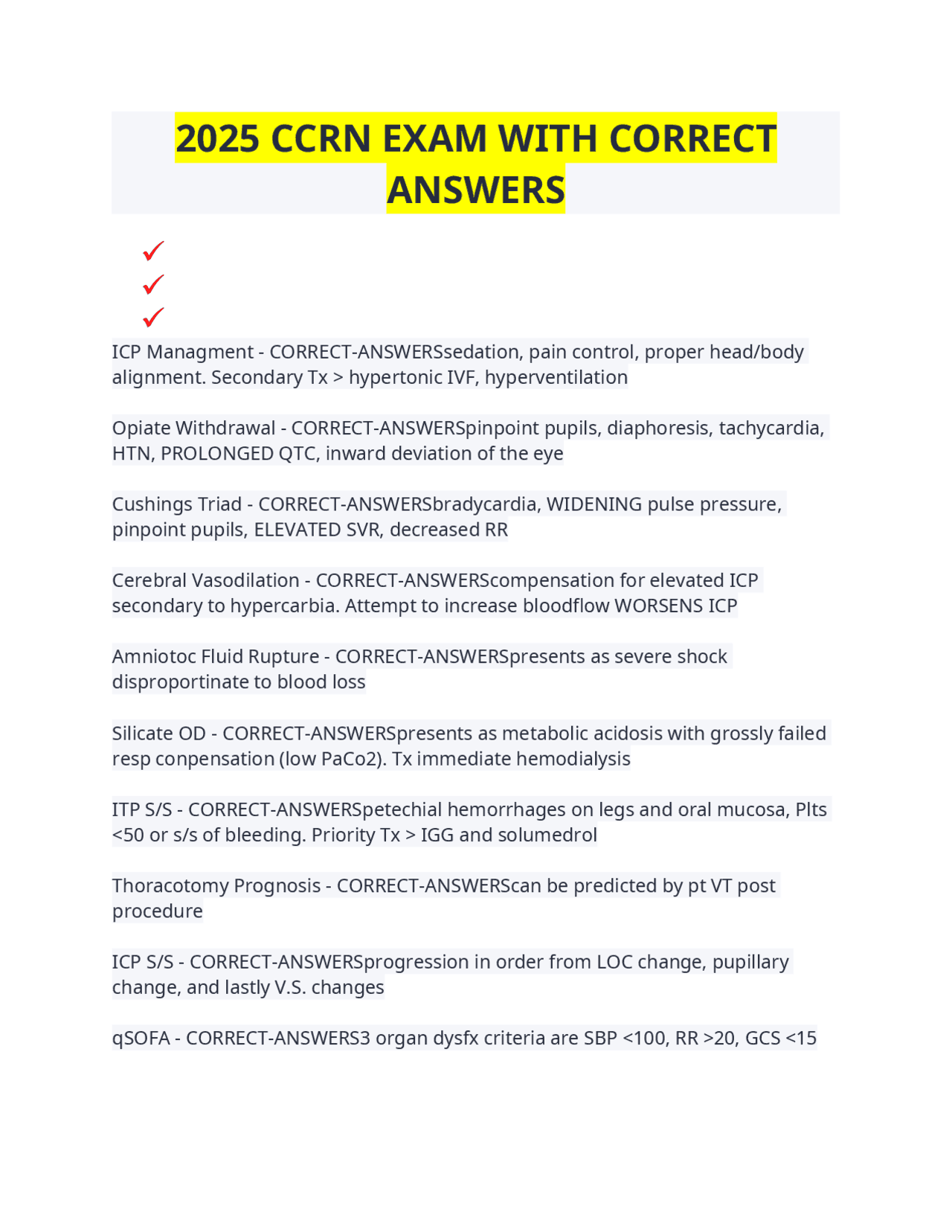 CCRN Exam Review: Critical Care Nursing Concepts and Practice | Exams ...