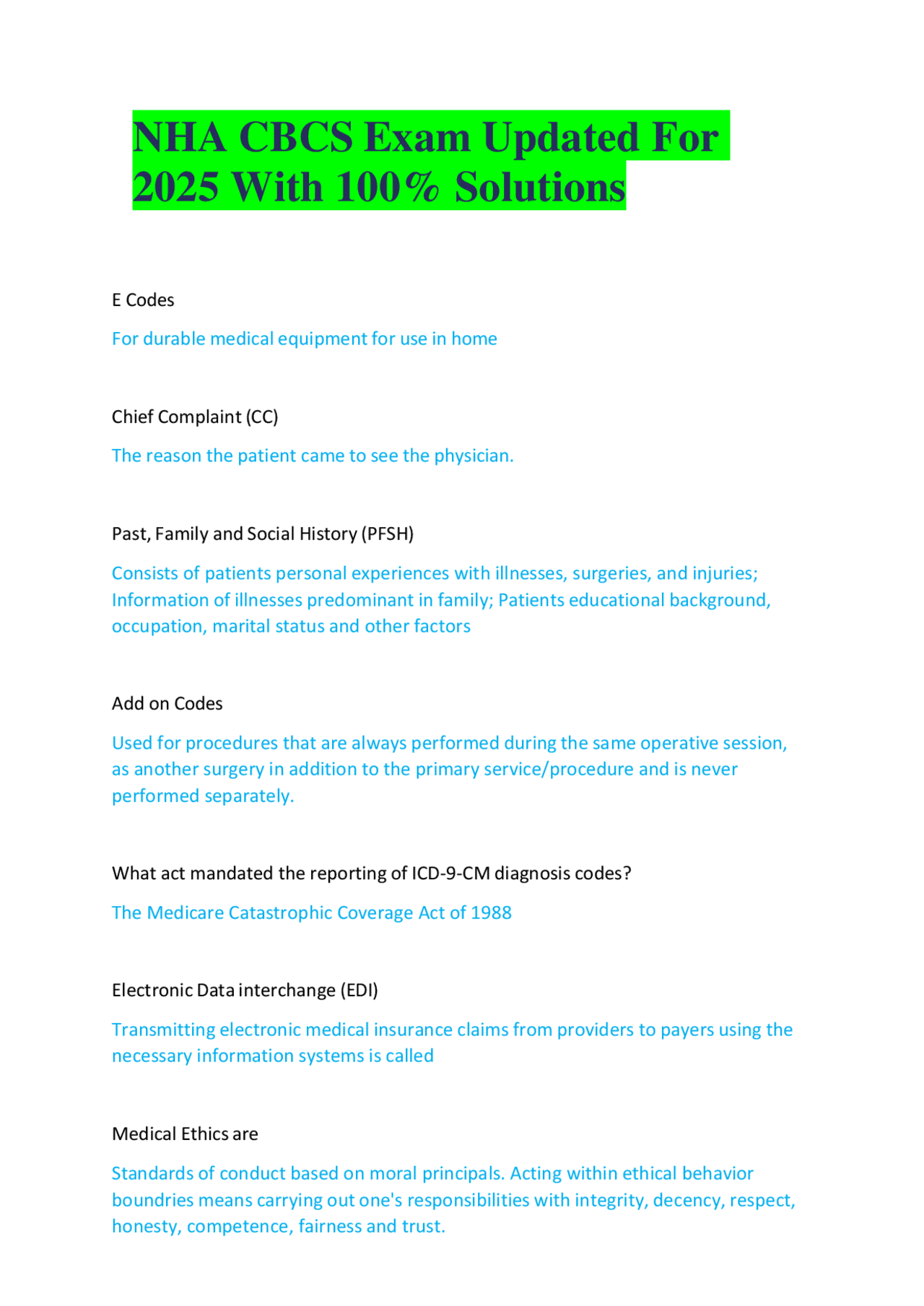 Medical Billing and Coding: A Comprehensive Guide to ICD-9-CM, CPT, and ...