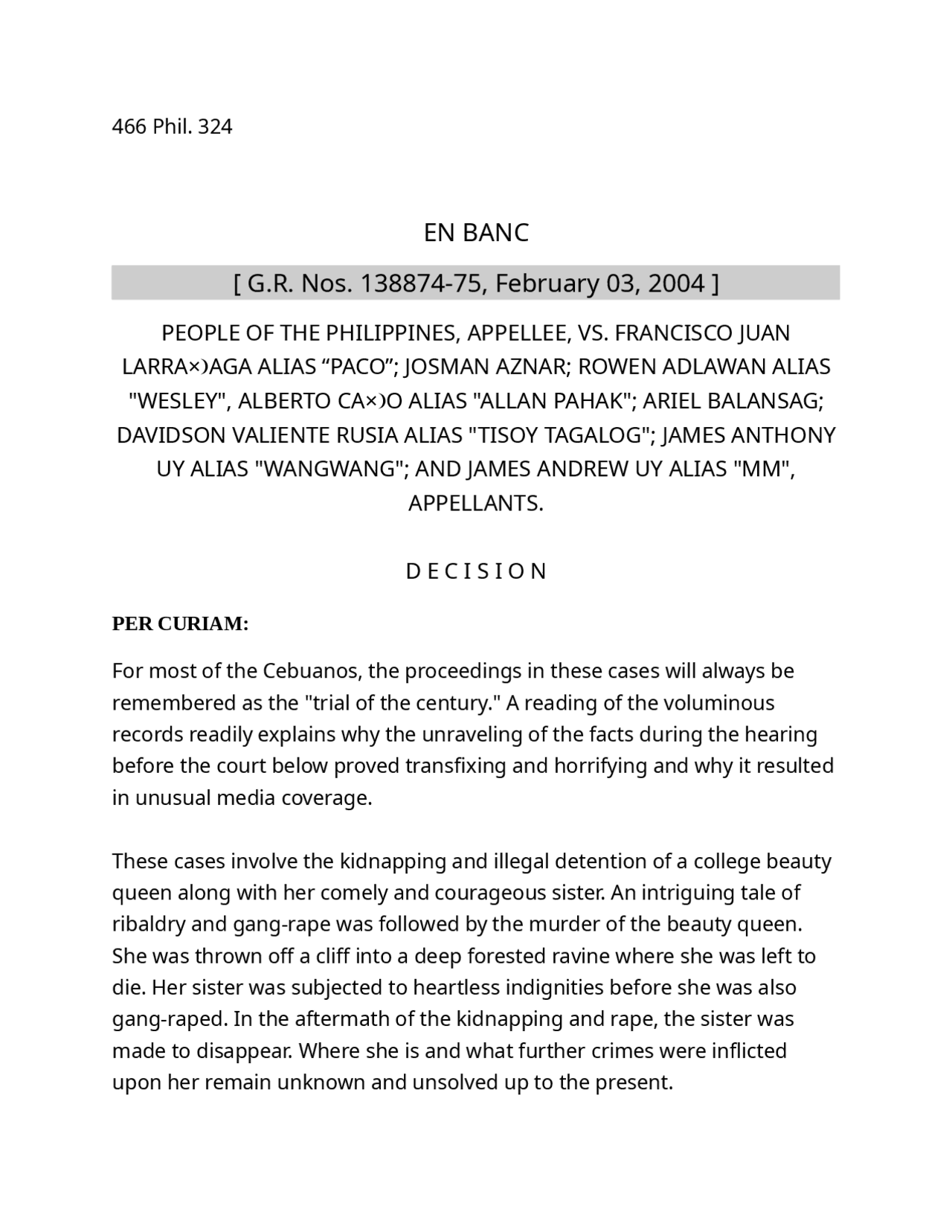 The Chiong Sisters Kidnapping and Murder Case: A Legal Analysis ...