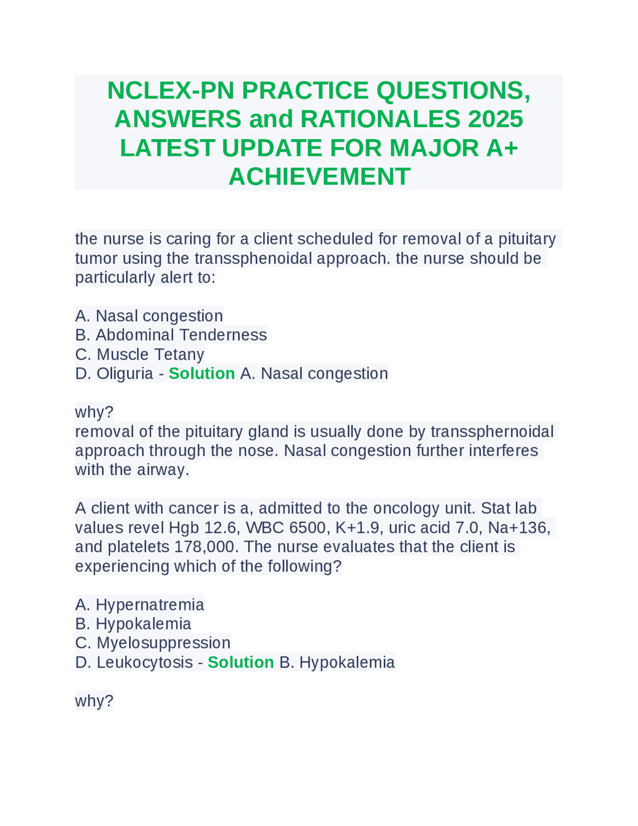 NCLEX-PN Practice Questions: A Comprehensive Guide for Nursing Students ...