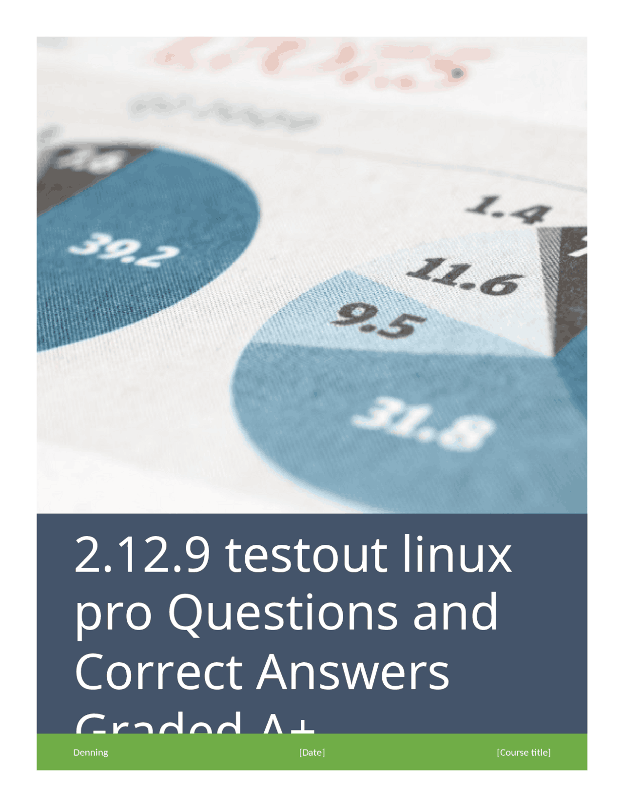 2129 Testout Linux Pro Questions And Correct Answers Graded A Exams Linux Skills Docsity