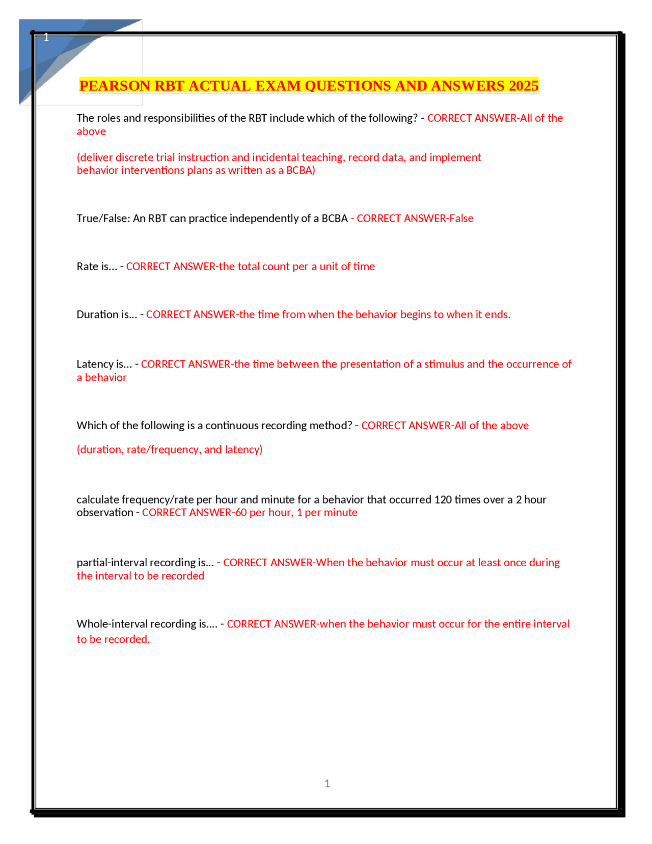 RBT Exam Questions and Answers: A Comprehensive Guide to Key Concepts ...