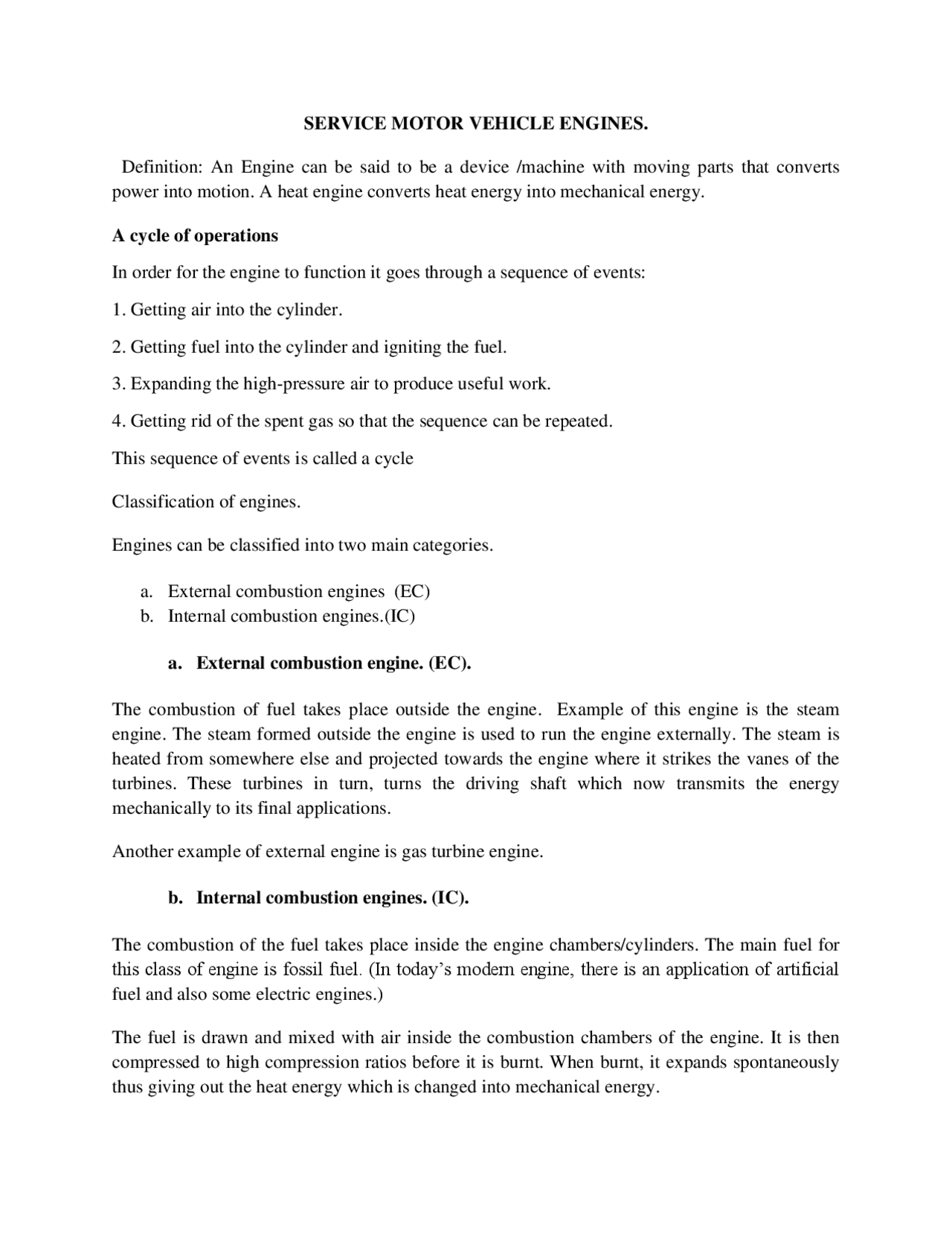 LECTURE_ONE[LECTURE_ONE[automotive exam] | Exams Nursing | Docsity