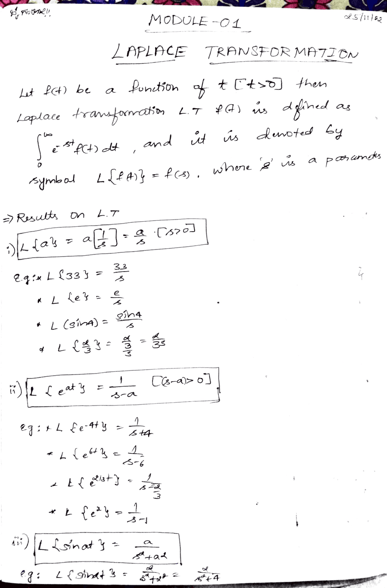 Engineering M3 notes | Lecture notes Engineering Mathematics | Docsity