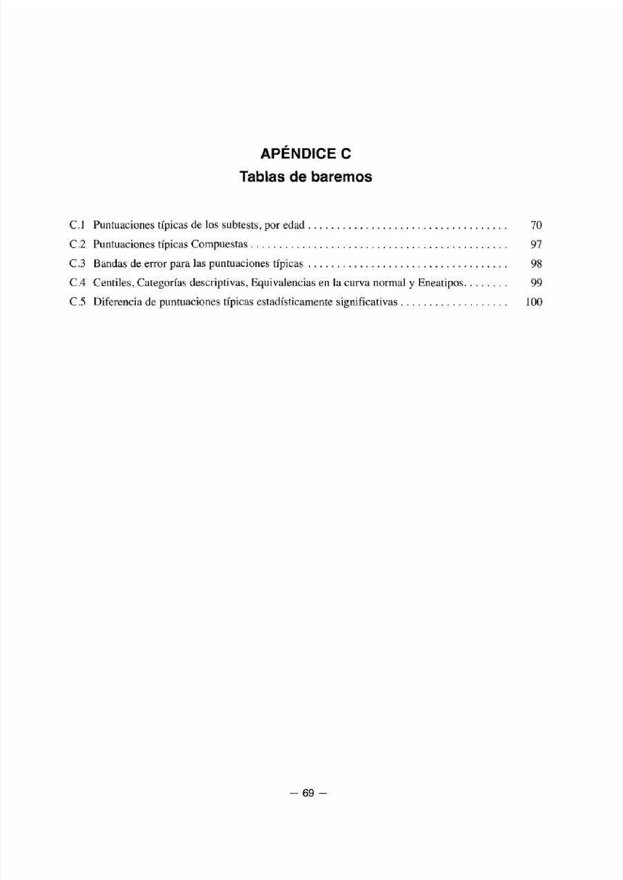 BAREMOS TEST DE K BIT | Summaries Psychology | Docsity