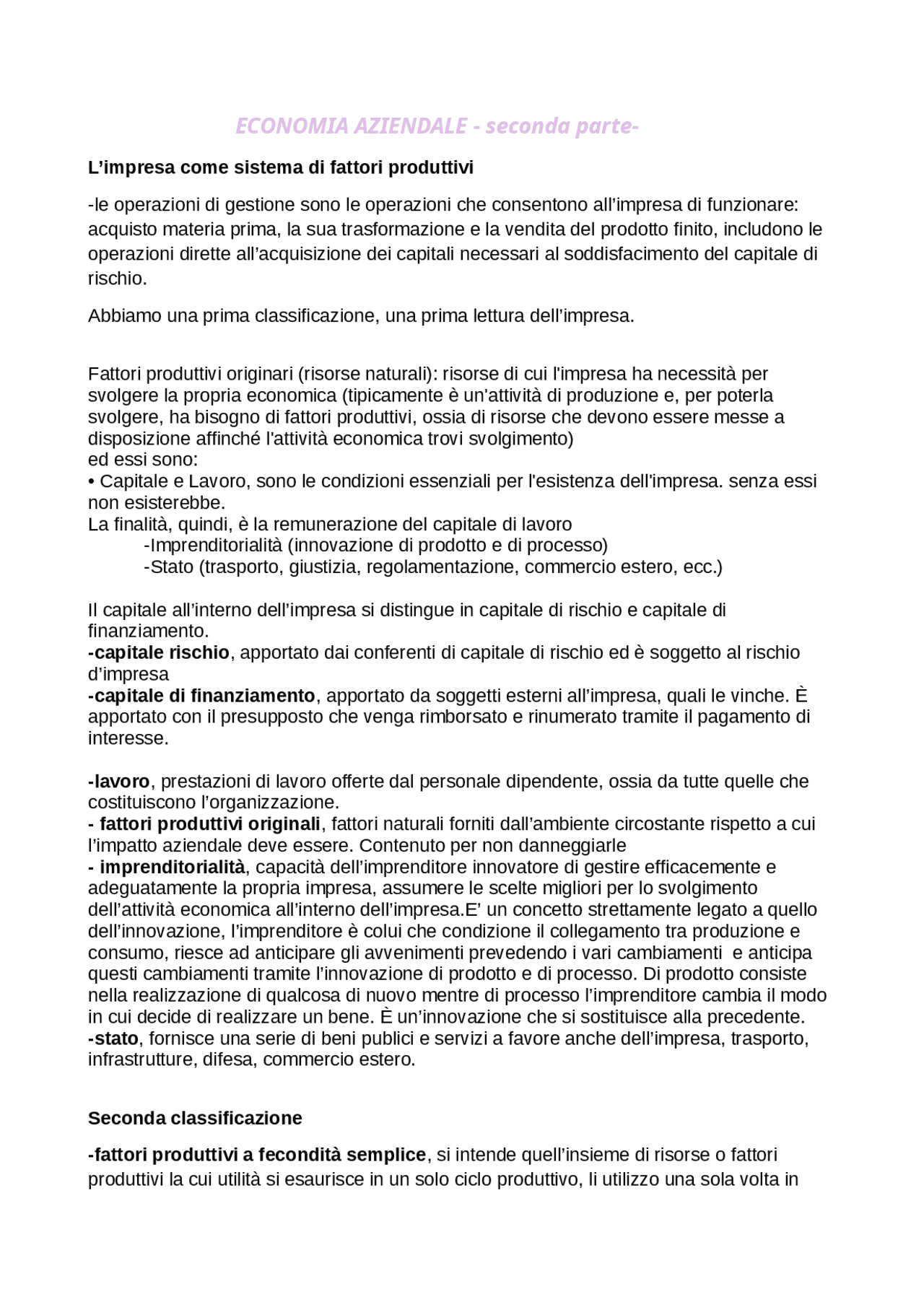 economia aziendale alex almici | Schemi e mappe concettuali di Economia Aziendale | Docsity