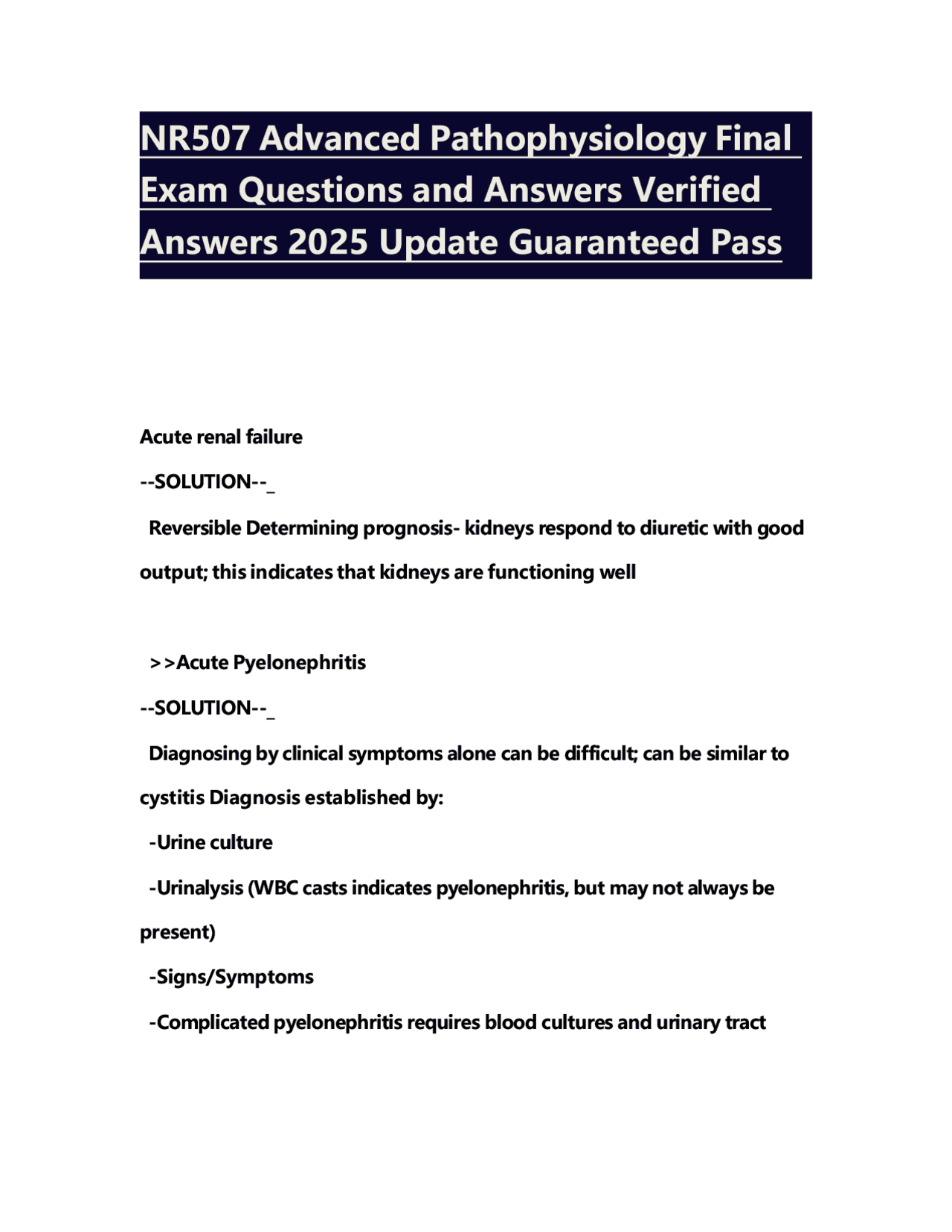 Exercises and Quizzes for Data Structures and Algorithms | Exams Pathophysiology | Docsity