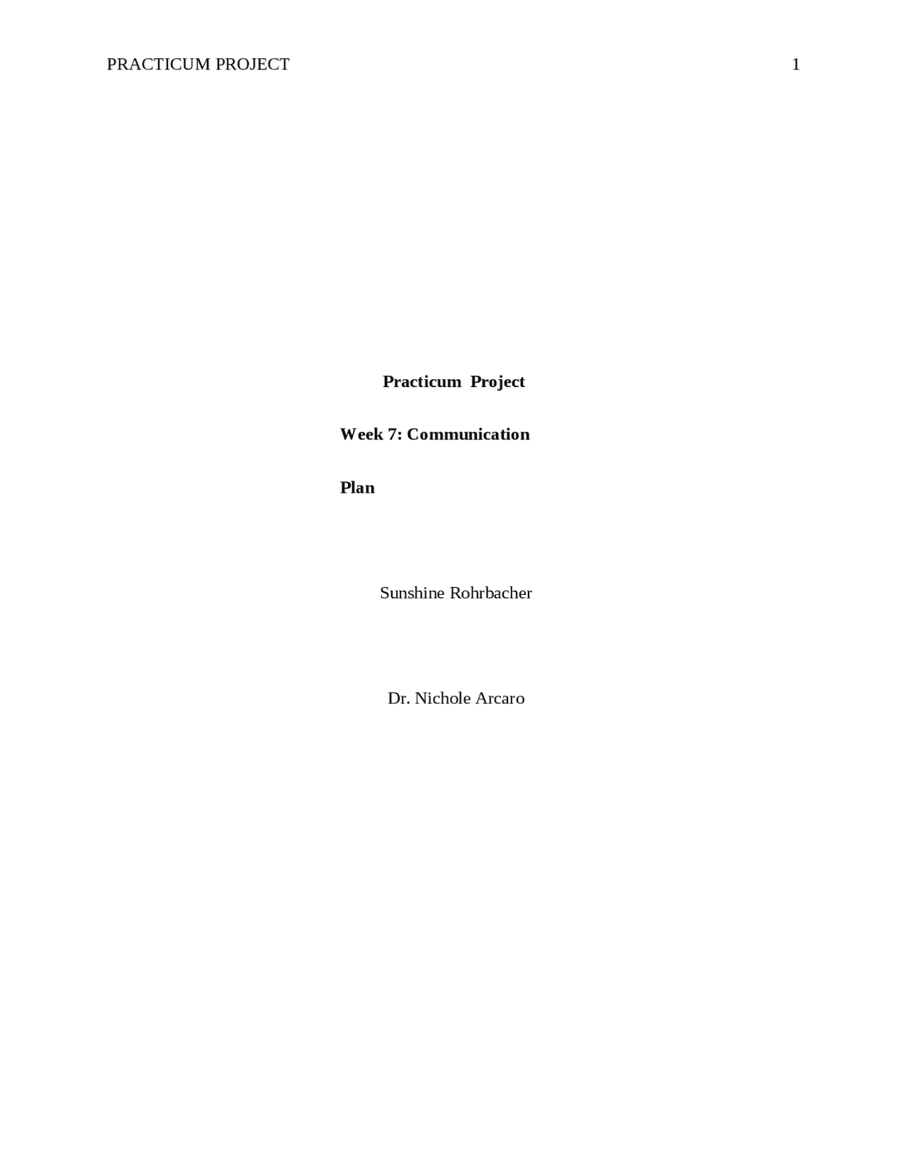 Communication Plan for Epic Reporting Project: A Practical Guide ...