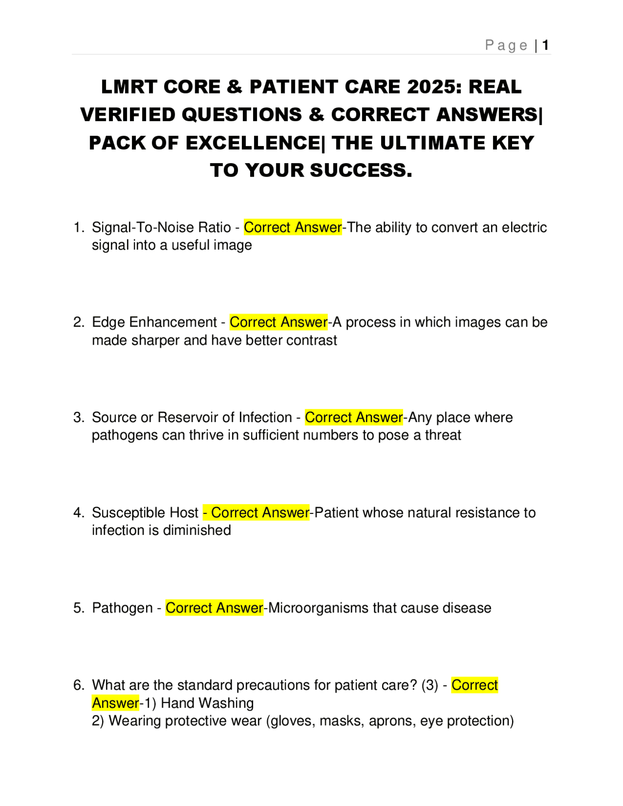 LMRT CORE & PATIENT CARE 2025: REAL VERIFIED QUESTIONS & CORRECT ...