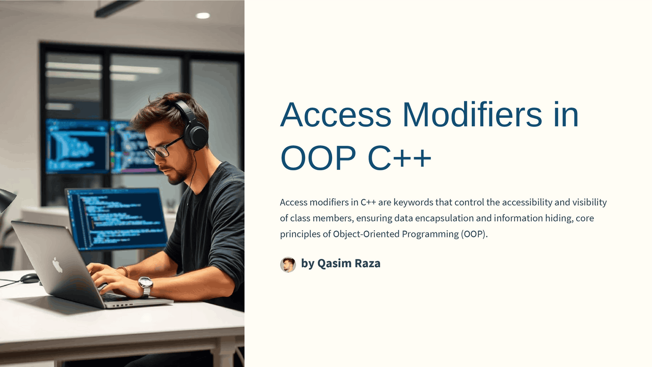 Access Modifiers In Oop C A Comprehensive Guide Slides Computer 5750