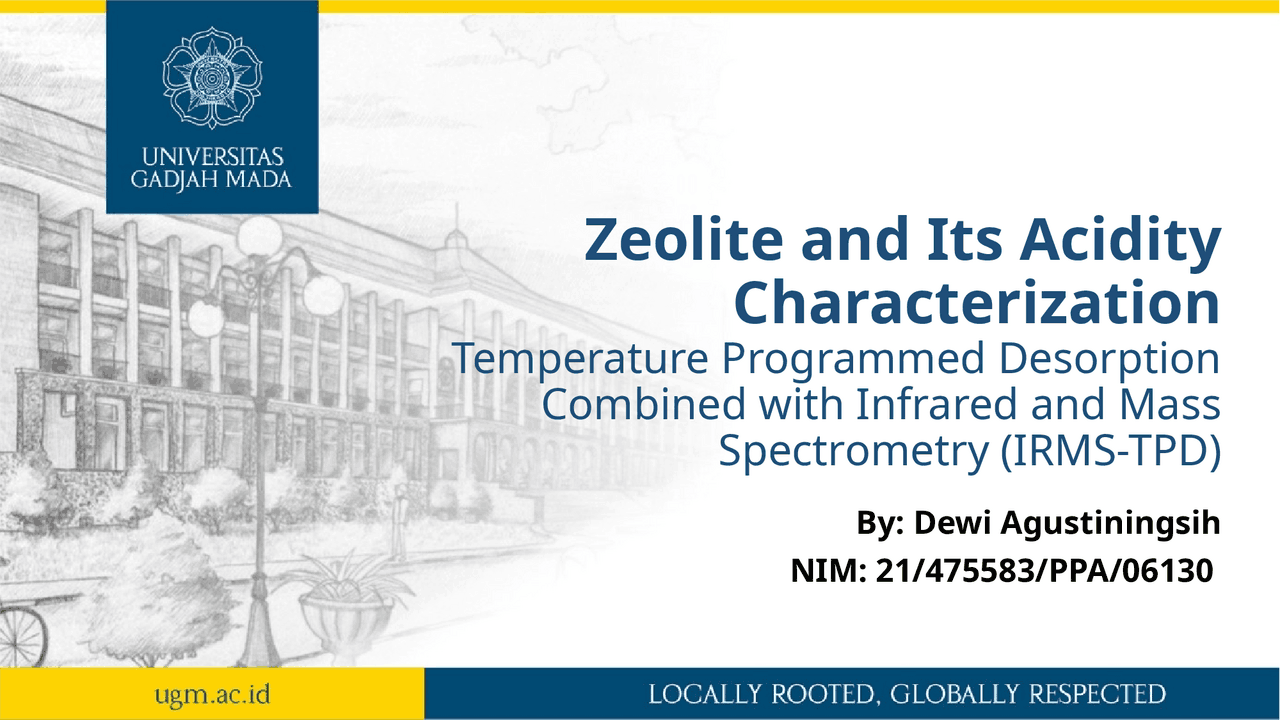 Zeolite acidity chacracterization | Slides Chemistry | Docsity