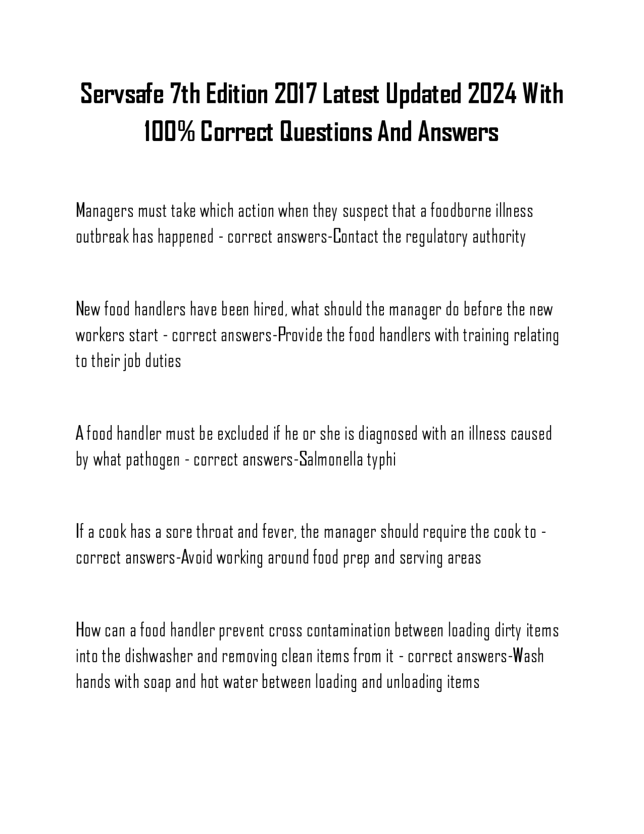 ServSafe 7th Edition 2017: Food Safety Practices and Regulations ...