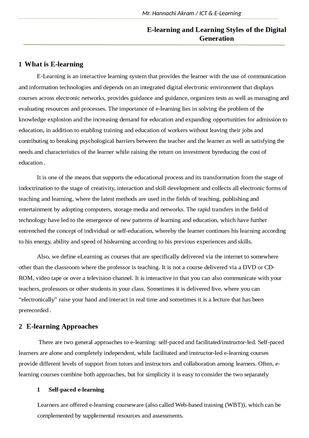 E-Learning and Learning Styles: Adapting Digital Education to Modern ...