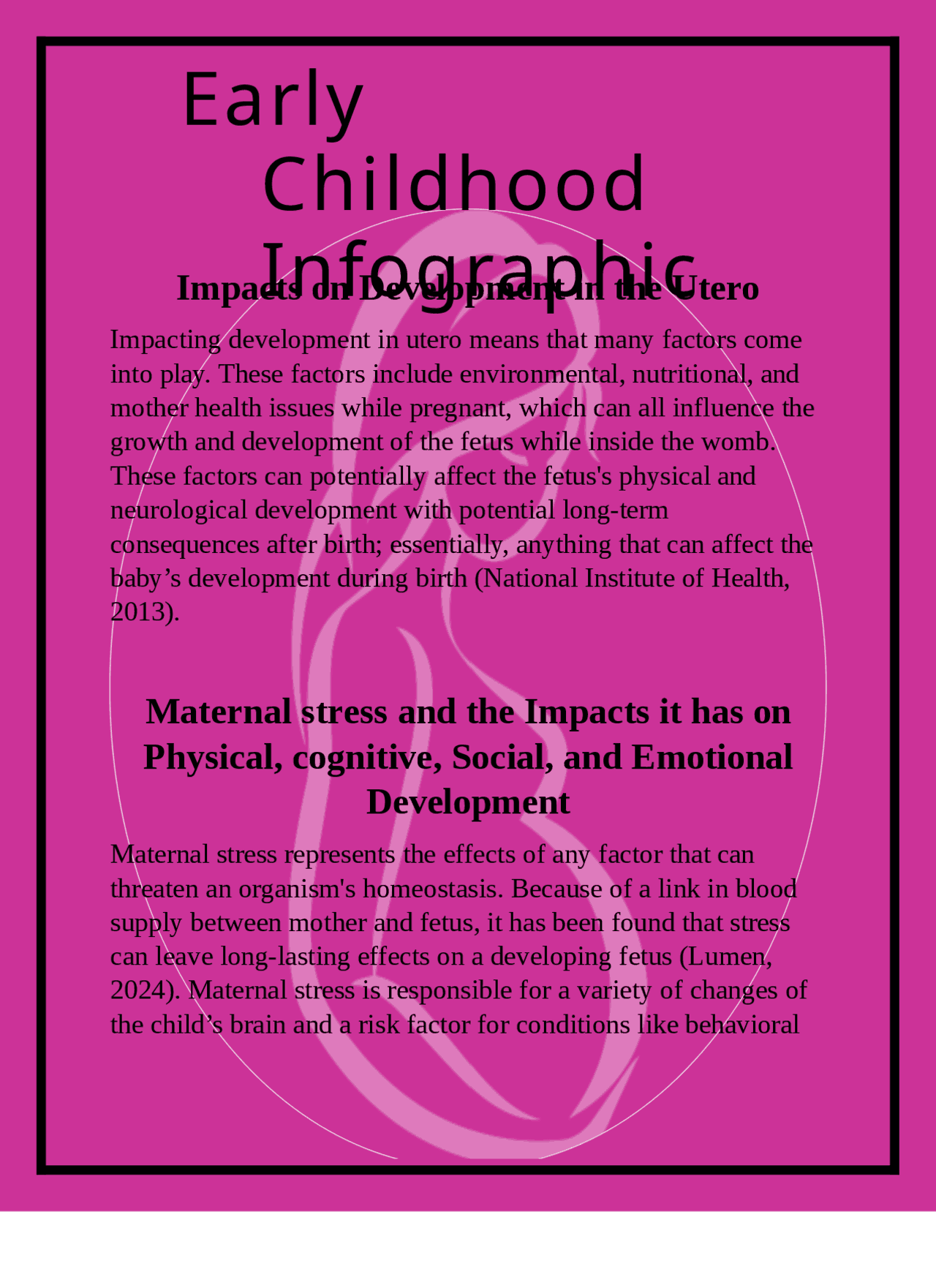 BHS 420 Topic 1 Assessment; Benchmark - Early Childhood Infographic ...