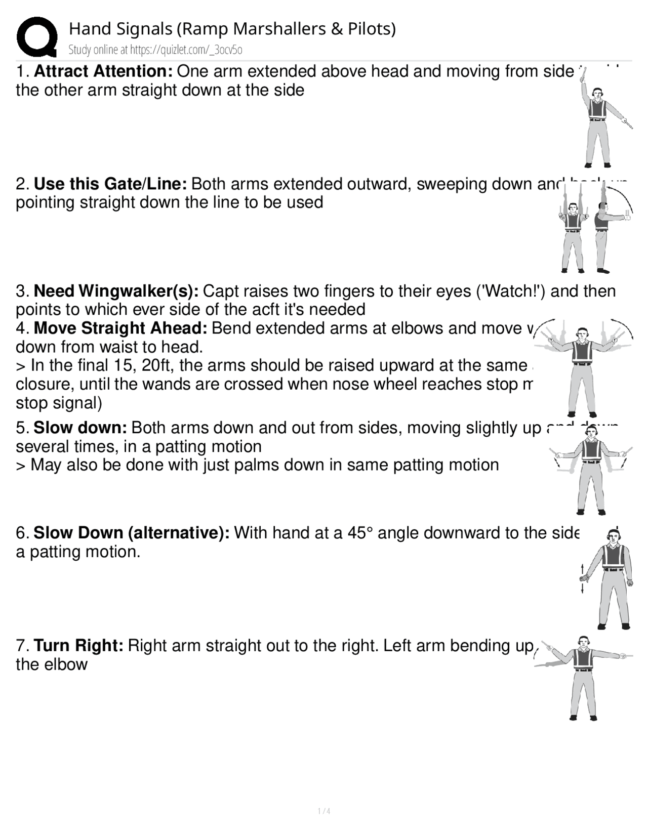 Hand Signals for Ramp Marshallers and Pilots: A Comprehensive Guide ...