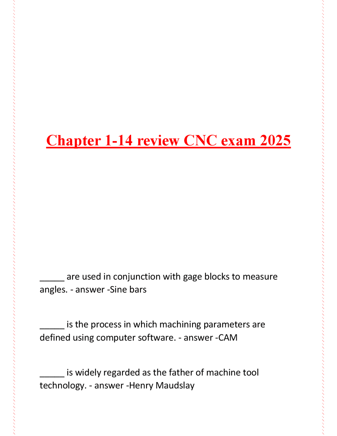 Chapter 1-14 review CNC exam 2025.pdf | Exams Nursing | Docsity