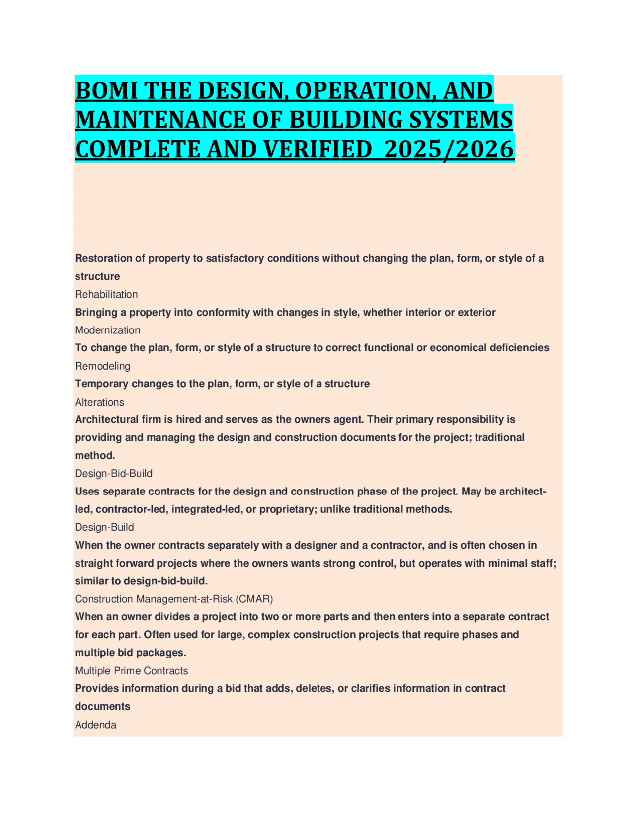 Design Operation And Maintenance Of Building Systems Anticipating