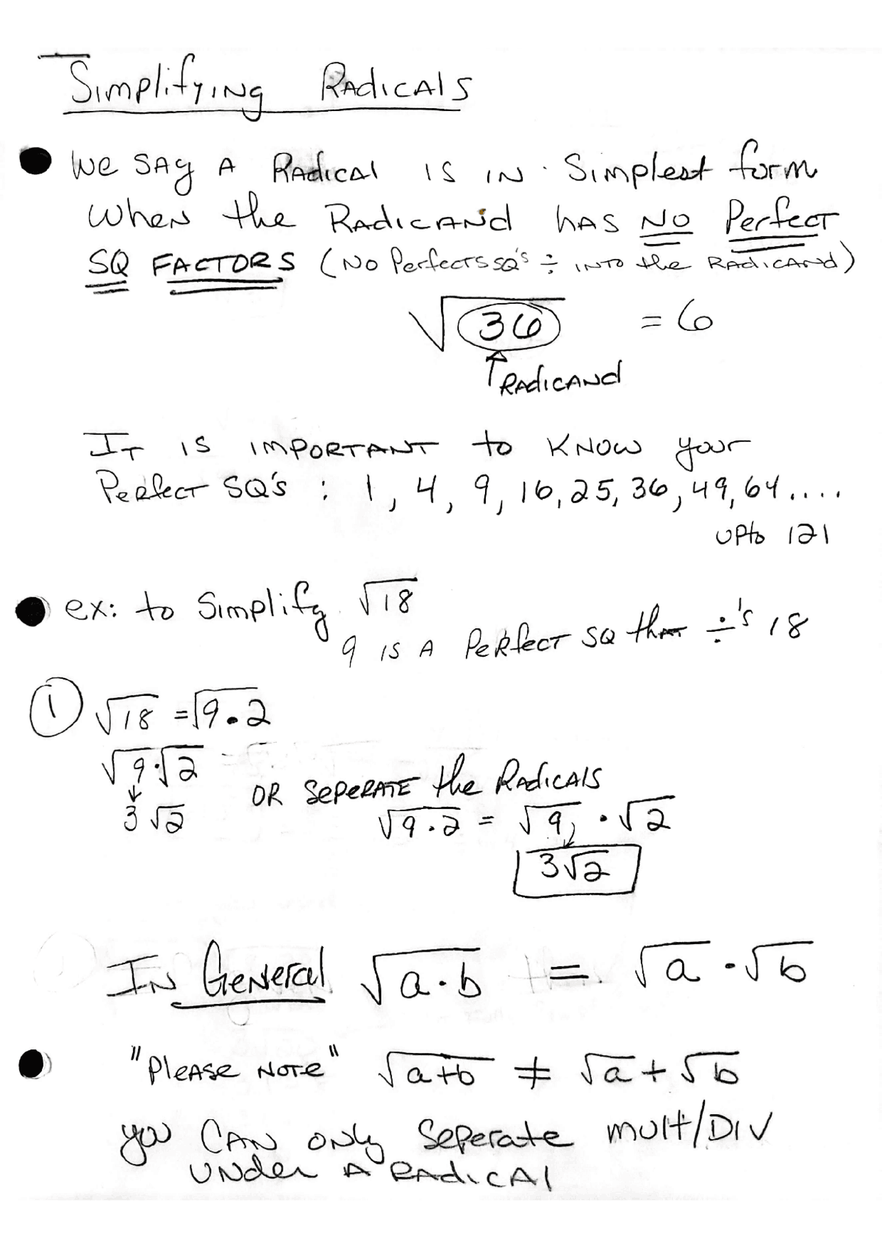 Algebra practice notes | Exercises Mathematics | Docsity