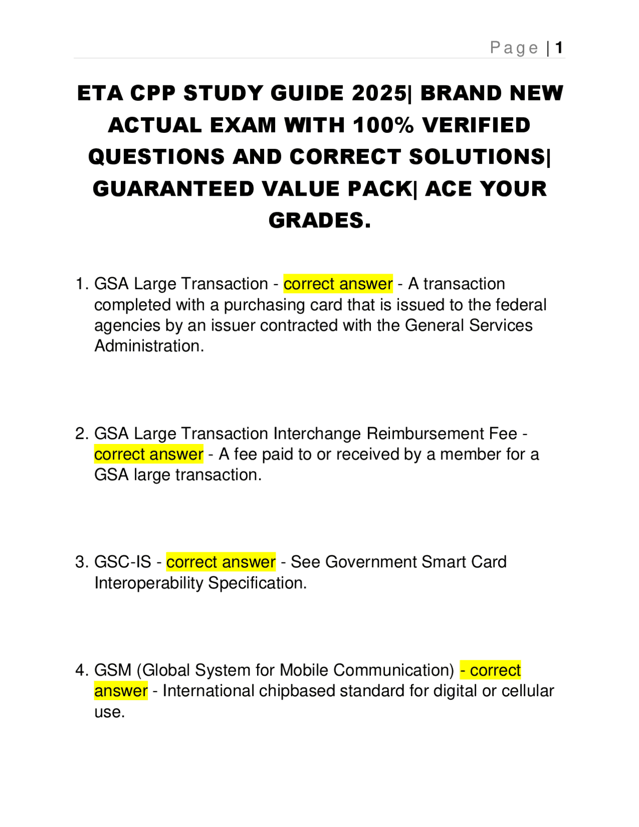 ETA CPP STUDY GUIDE 2025| BRAND NEW ACTUAL EXAM. | Exams Advanced ...