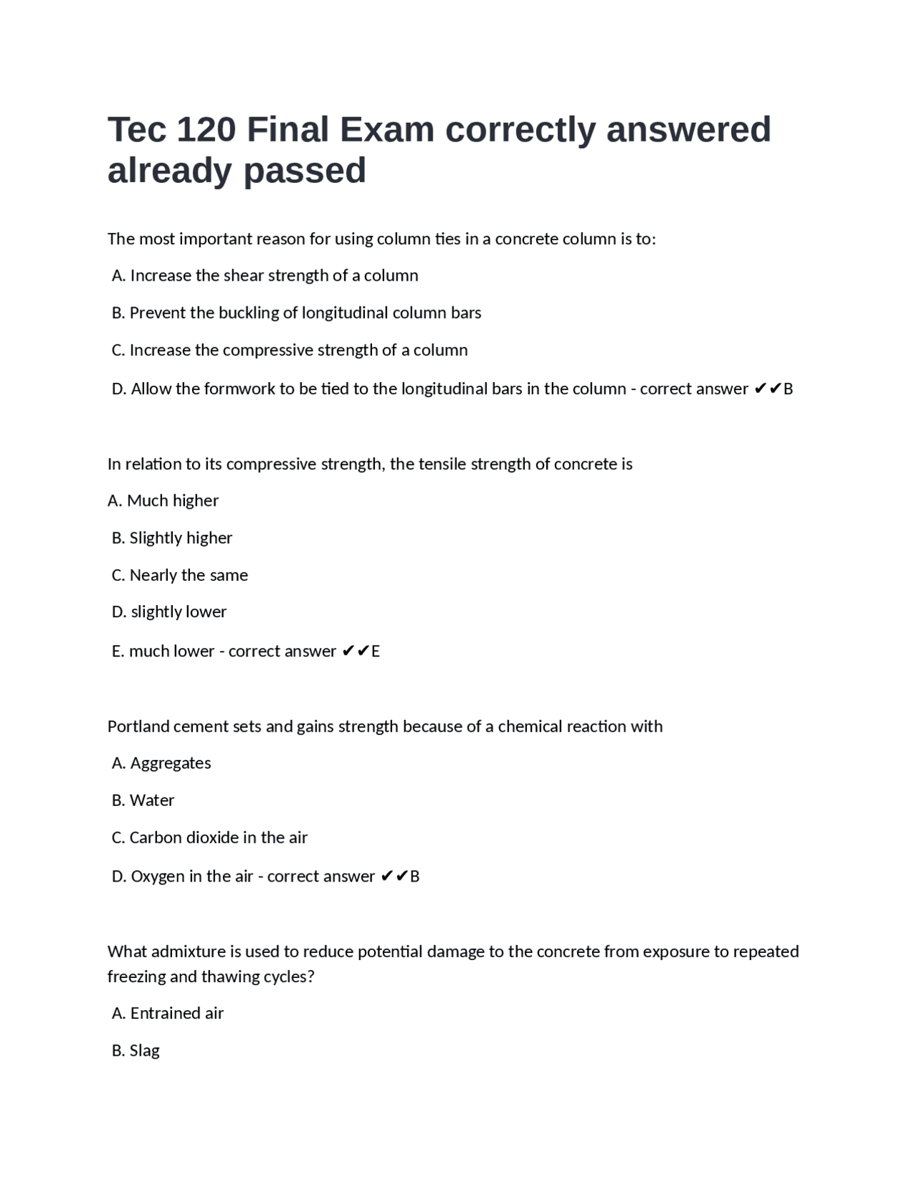Tec 120 Final Exam correctly answered already passed-34.docx | Exams ...