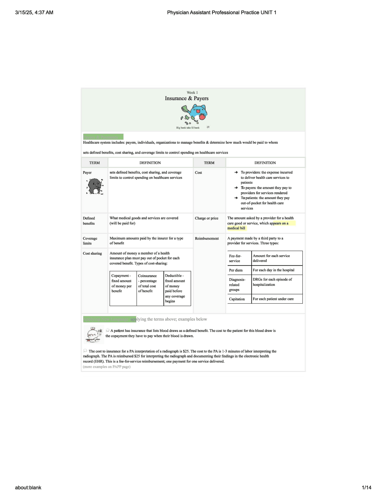 Physician Assistant Professional Practice UNIT 1. | Study Guides ...