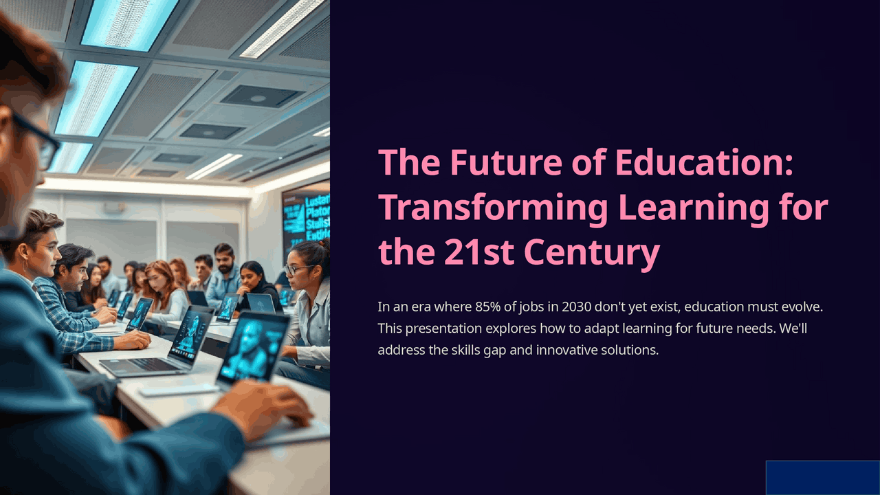 The Future of Education: Transforming Learning for the 21st Century ...