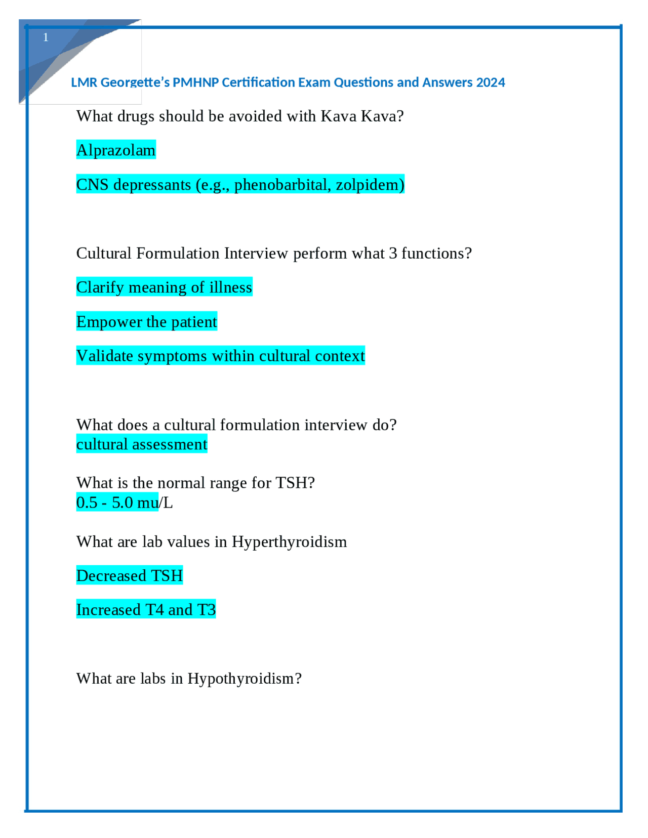 PMHNP Certification Exam: Comprehensive Guide for Nurse Practitioners ...