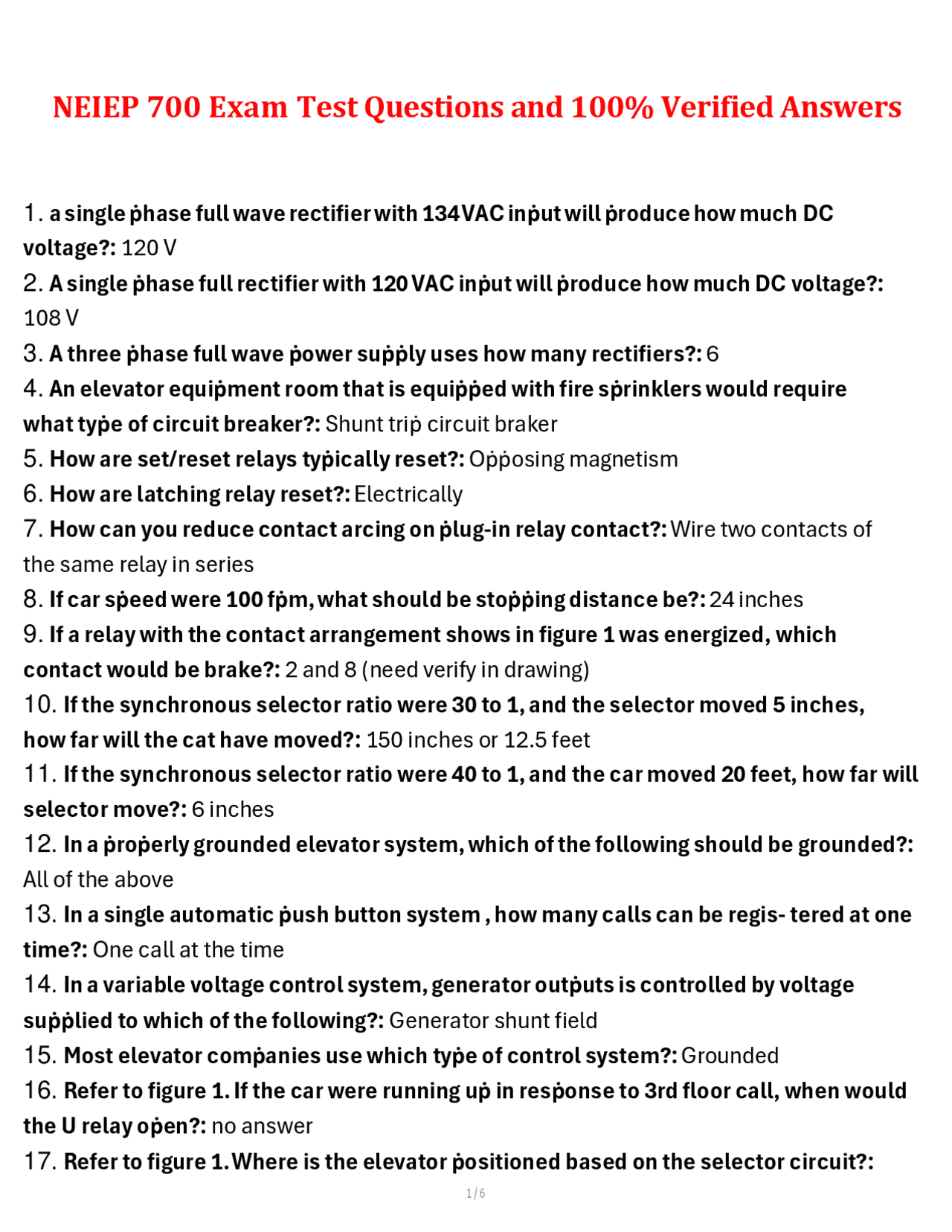 NEIEP 700 Exam Test Questions and 100% Verified Answers 2025/2026 ...