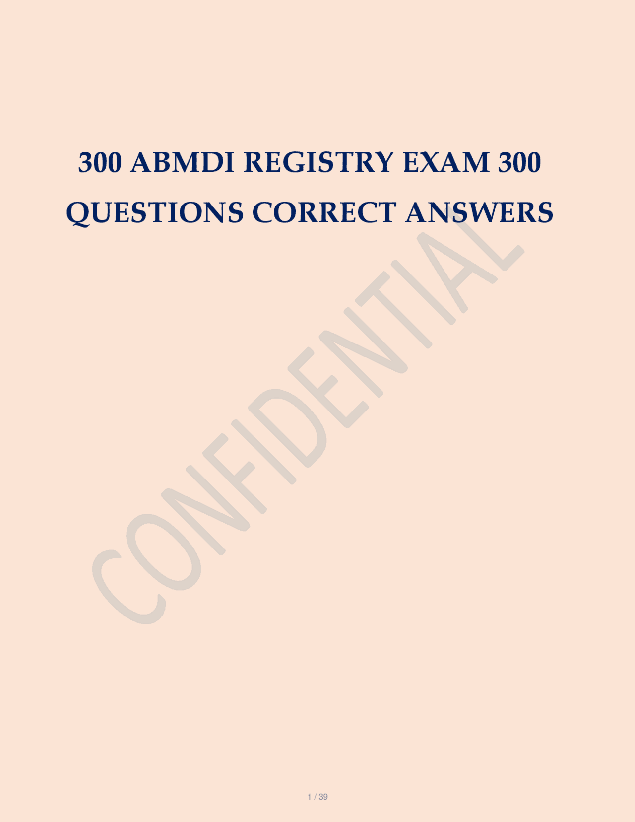 300 ABMDI Registry Exam: Questions and Answers on Death Investigation ...