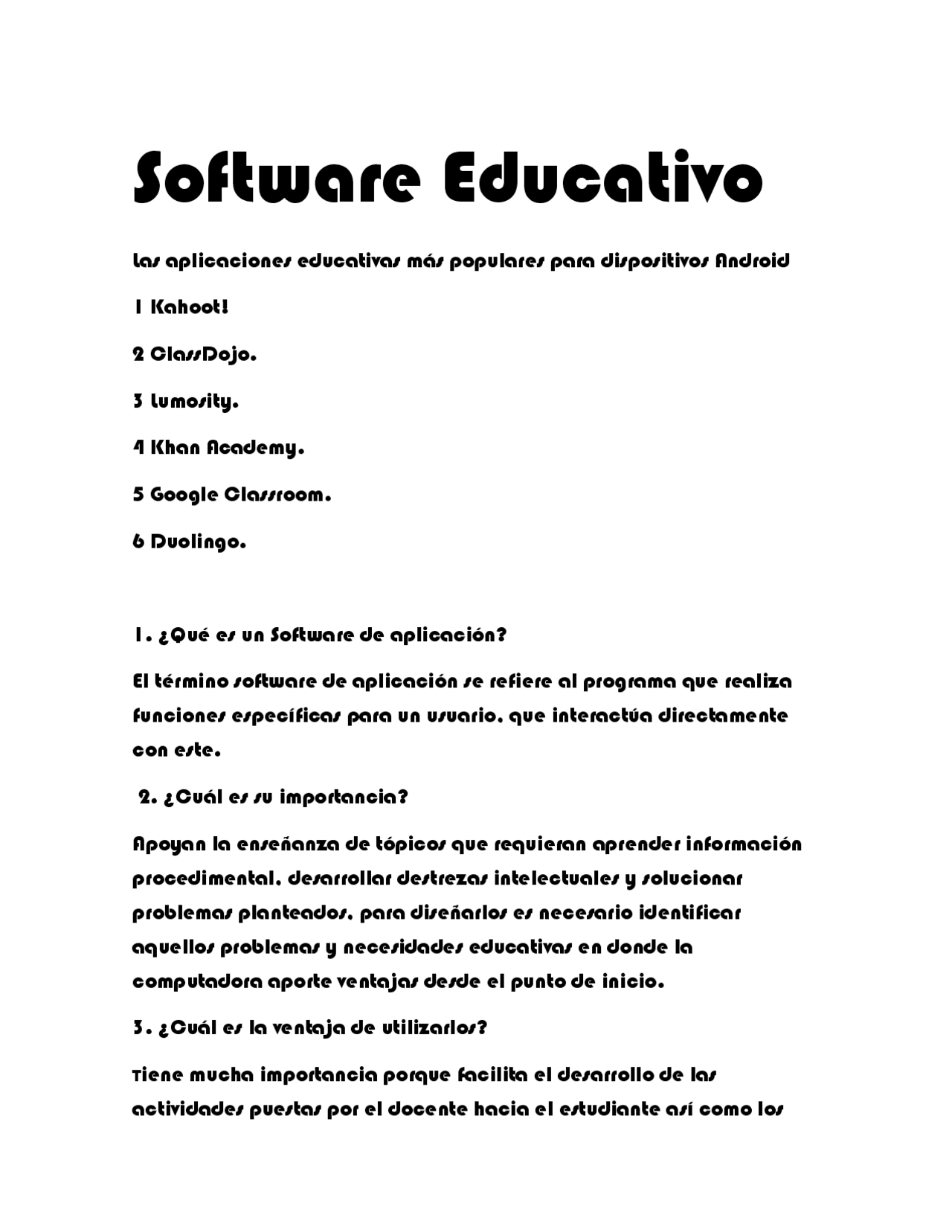Software Educativo.pdf | Schemes and Mind Maps Vocational education ...