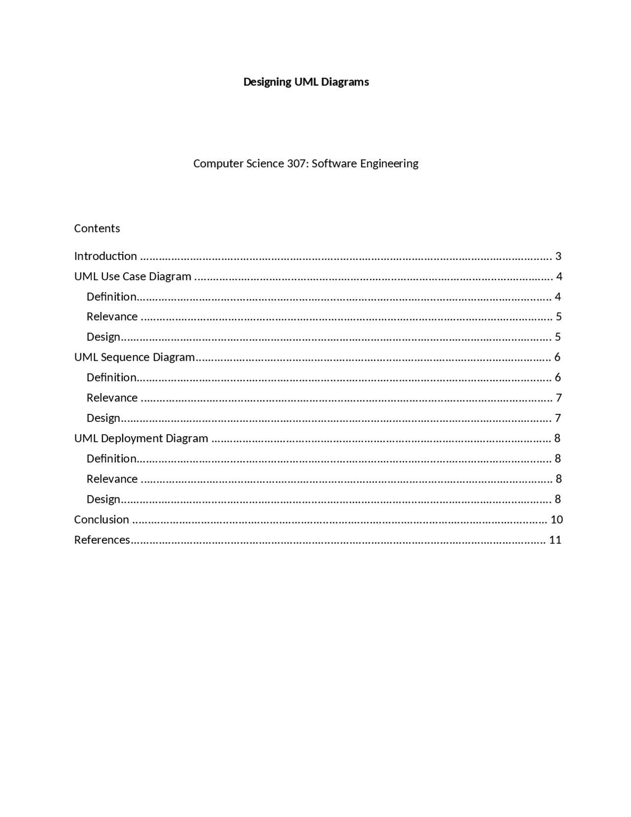 Designing UML DiagramsComputer Science 307: Software Enginee | Thesis Accounting | Docsity