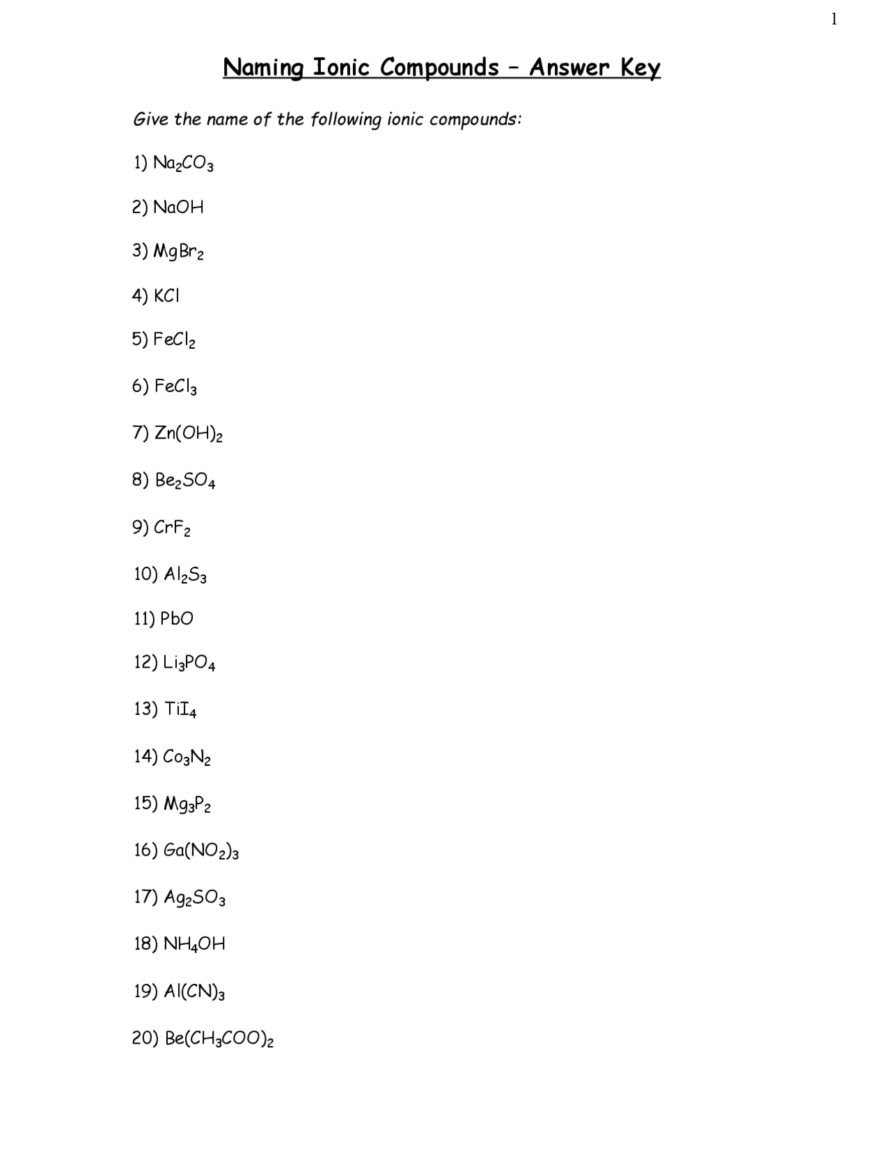 Study guide / naming practice for exam 1 | Study Guides, Projects ...