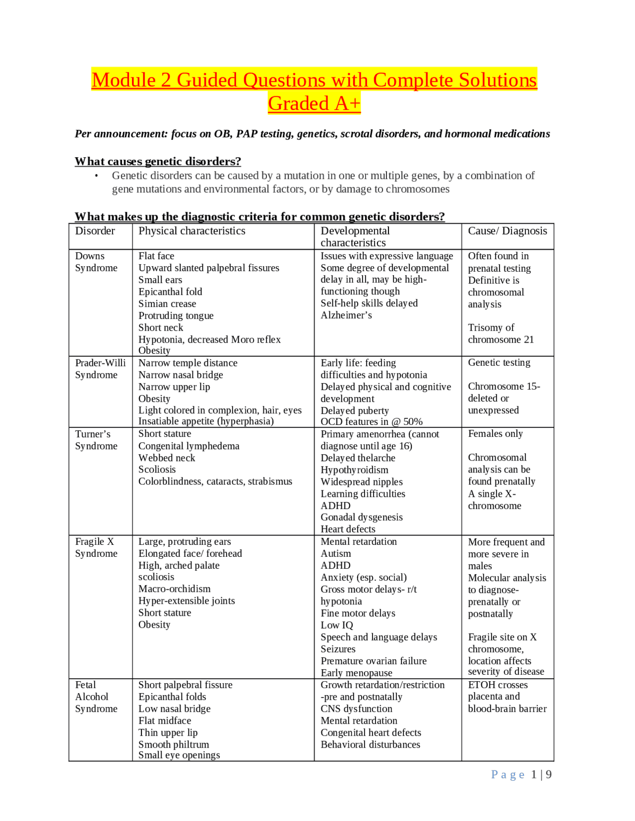 Module 2 Guided Questions with Complete Solutions Graded A+ | Exams ...