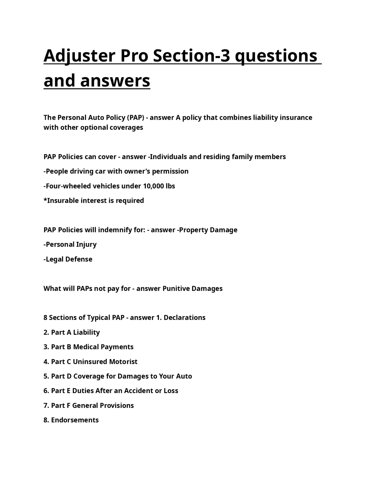 Personal Auto Policy (PAP) Questions and Answers: A Comprehensive Guide ...