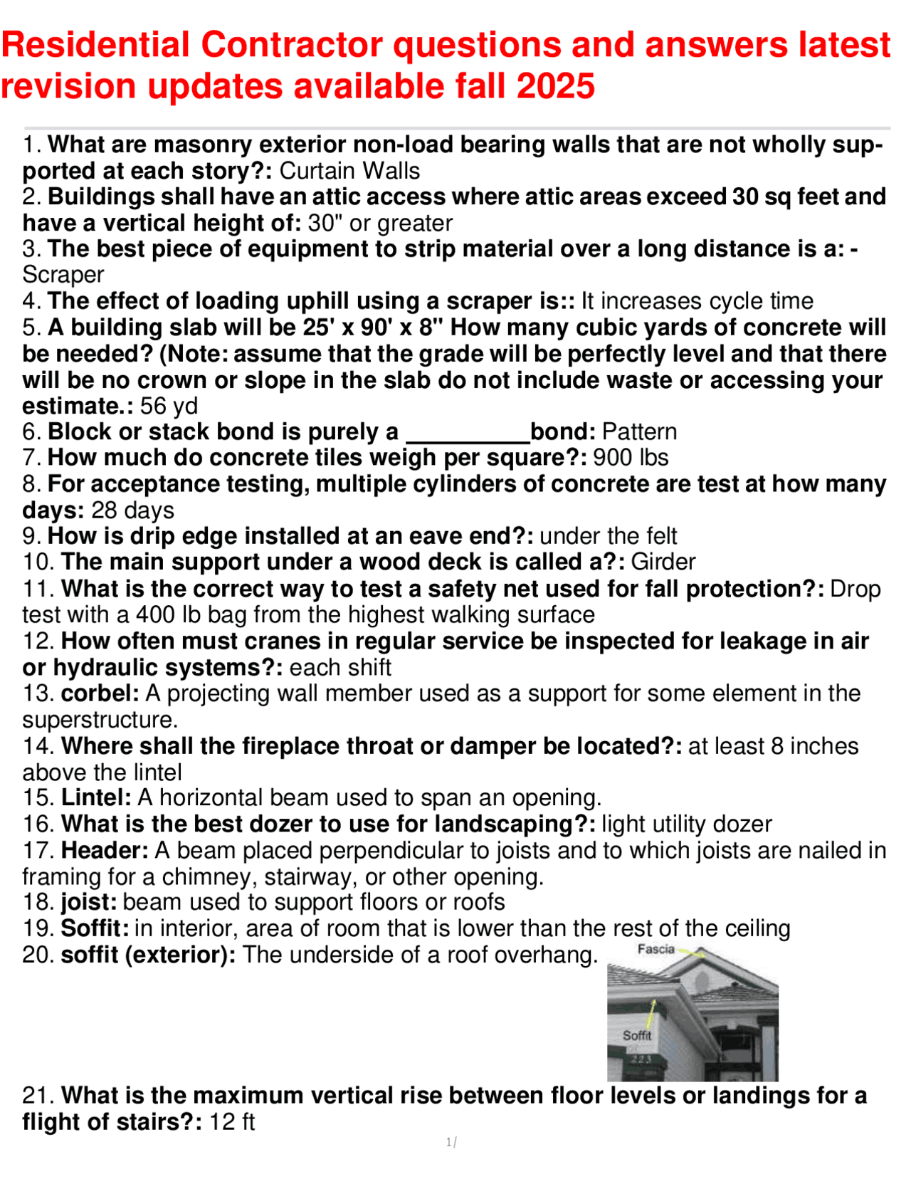 Residential Contractor Q&A: Building Codes and Practices | Exams ...