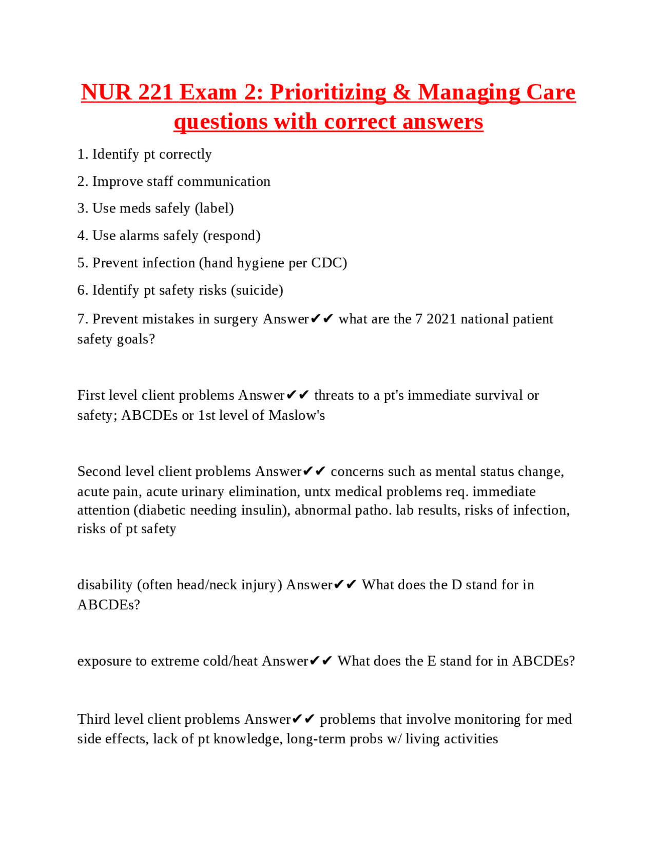 Prioritizing Patient Care: A Guide to Safety Goals and Maslow's ...