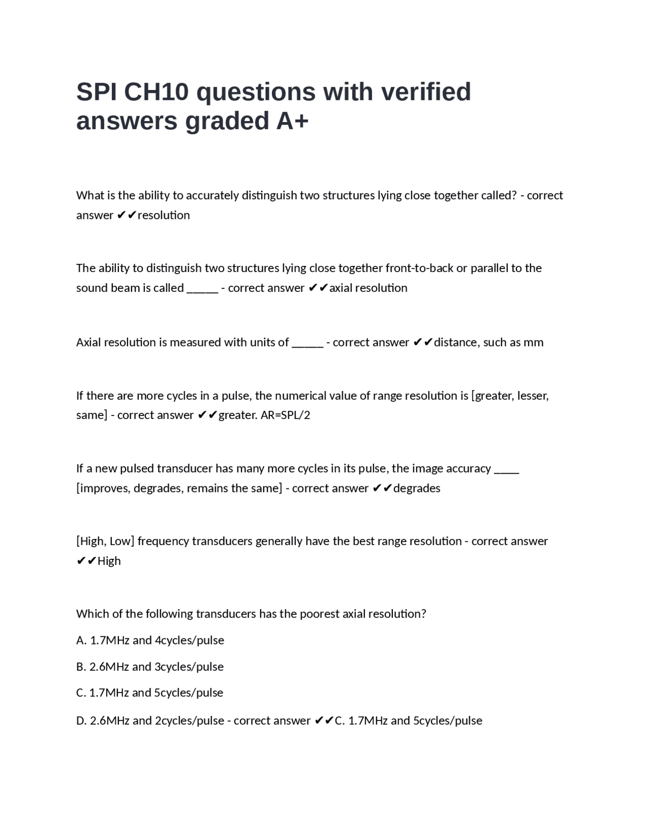SPI CH10 questions with verified answers graded A+-13.docx | Exams ...