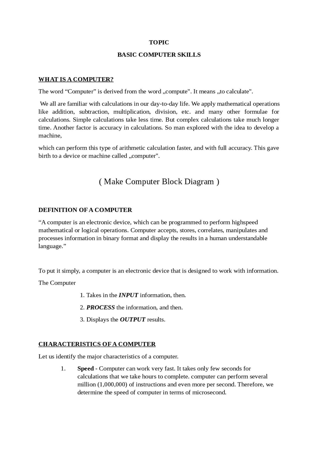 Basics of Computers: Essential Concepts for Beginners & Students | Cheat Sheet Computer science ...