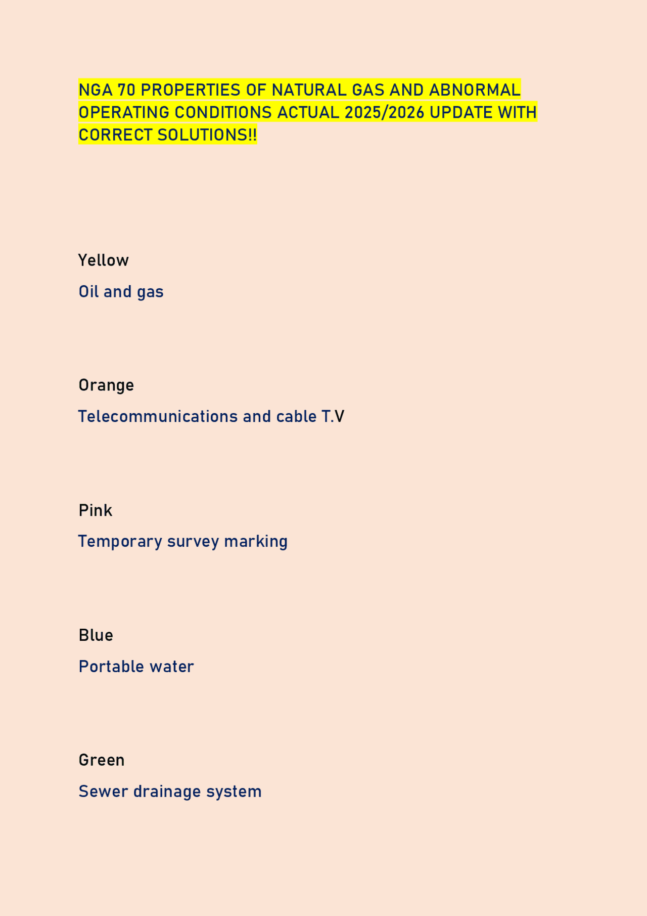 NGA 70 PROPERTIES OF NATURAL GAS AND ABNORMAL OPERATING CONDITIONS ...