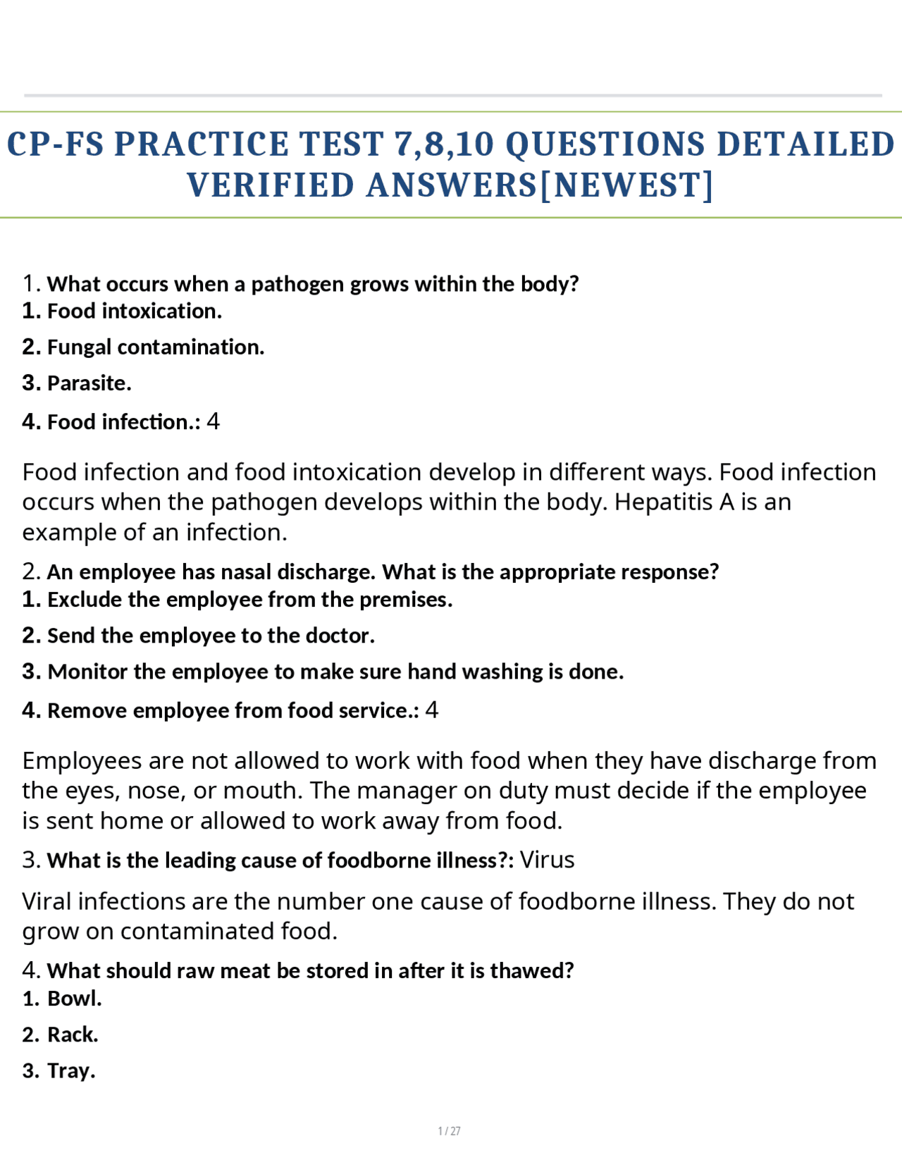 CP-FS PRACTICE TEST 7,8,10 QUESTIONS DETAILED VERIFIED ANSWERS[NEWEST ...