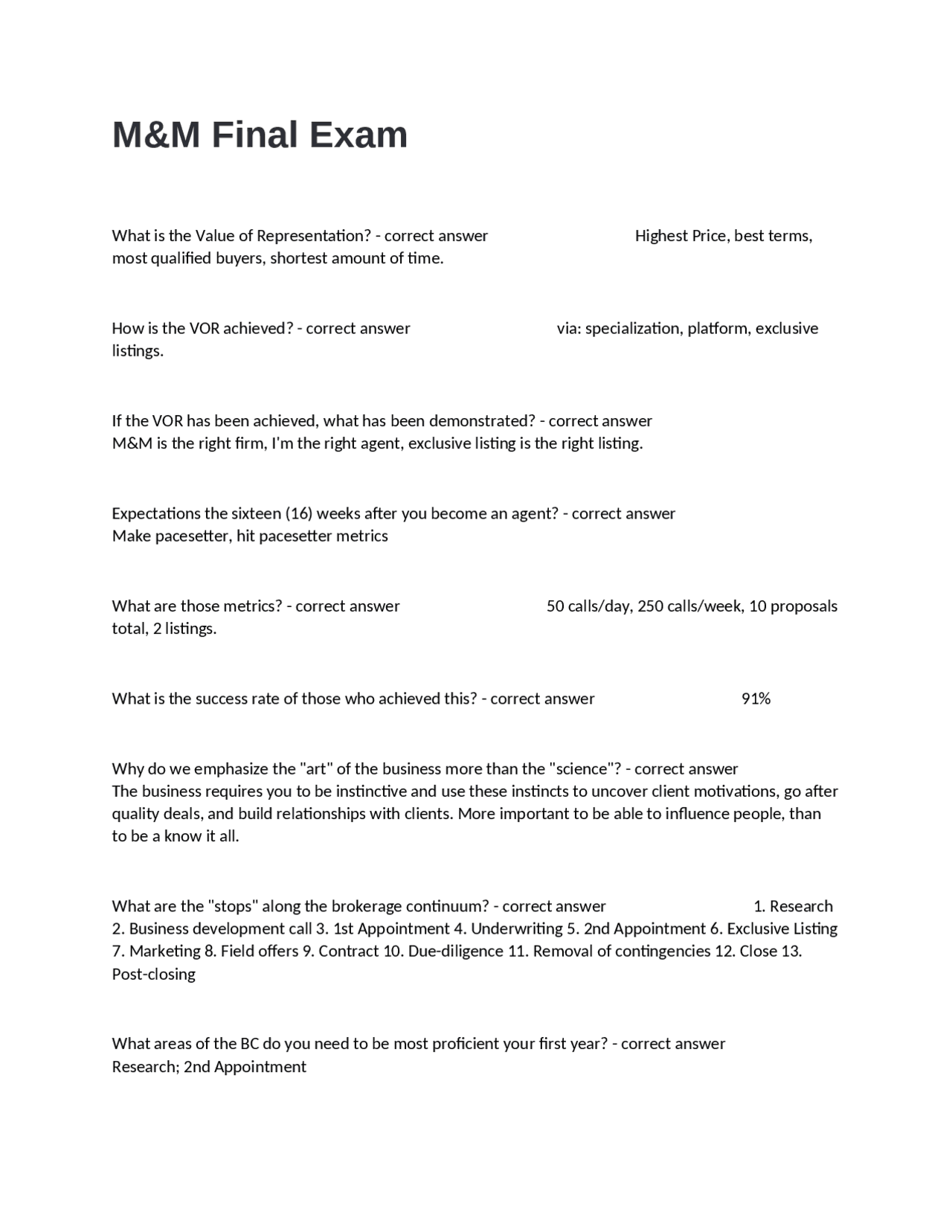 M Comprehensive Exam Questions Fully Solved. | Exams Nursing | Docsity