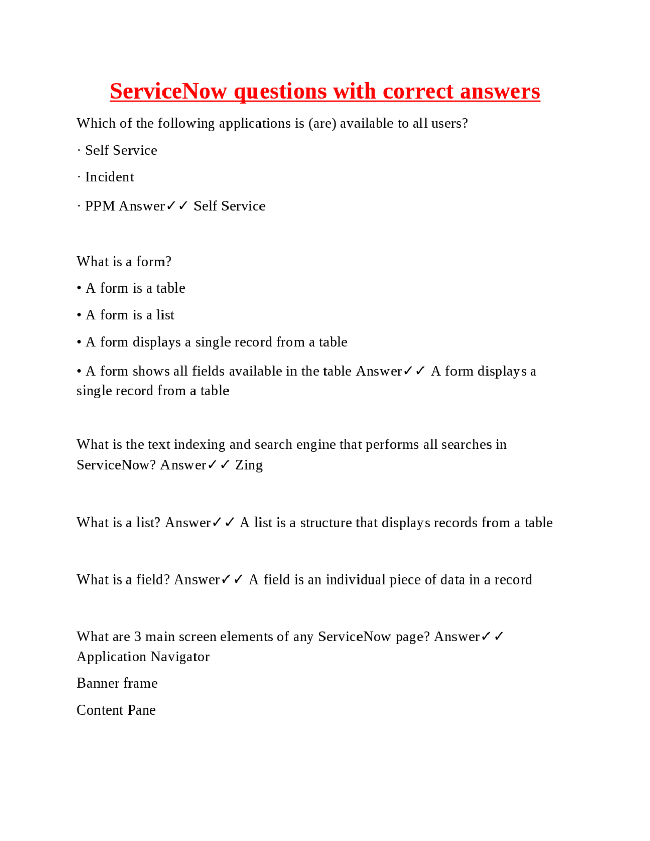 ServiceNow Fundamentals: Questions and Answers for Beginners | Exams ...