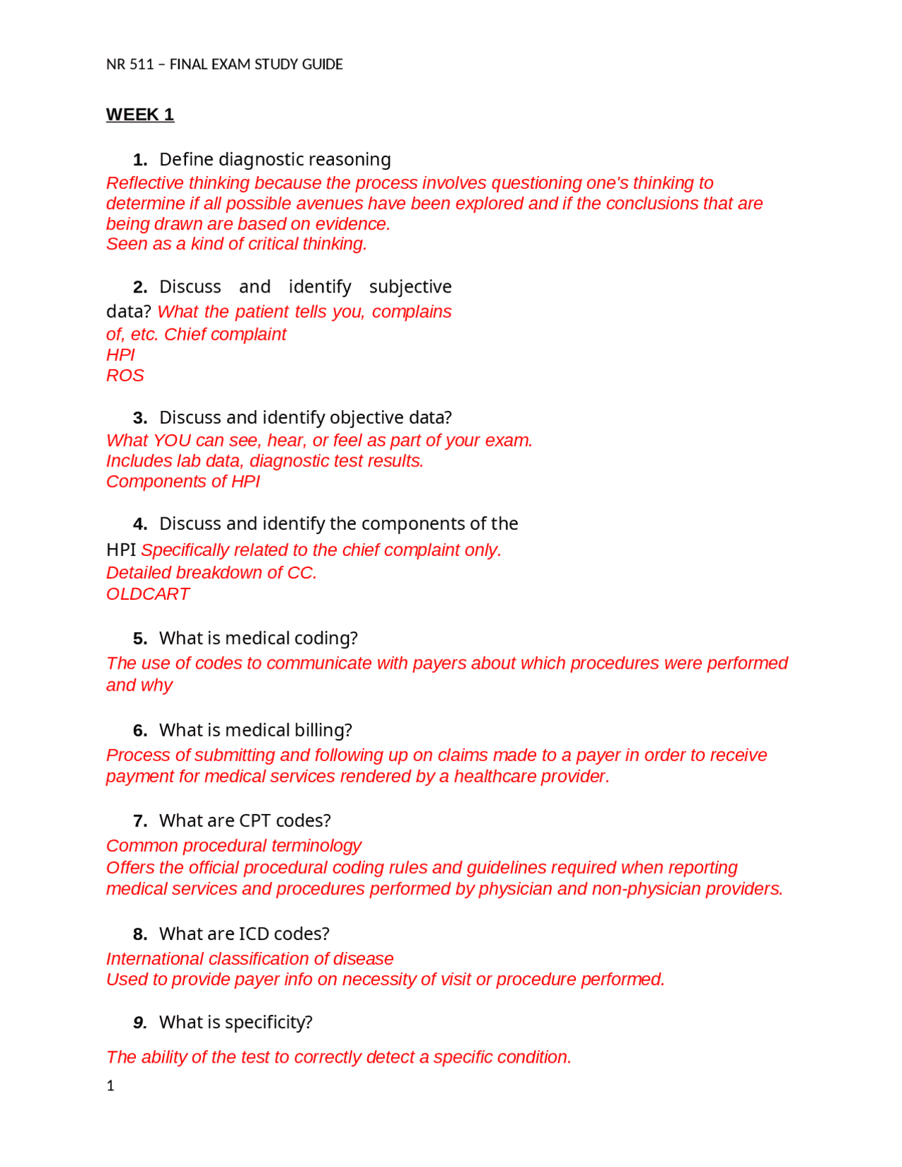 NR 511 Final Exam Study Guide: Key Concepts & Clinical Applications ...