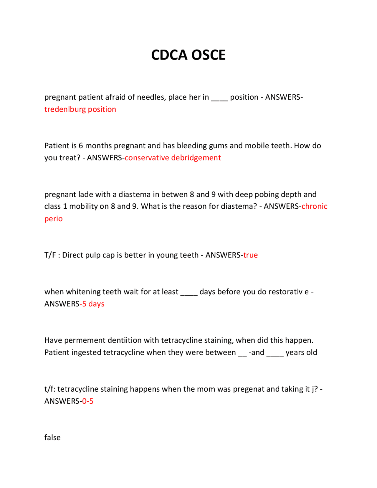 Dental OSCE Questions and Answers: A Comprehensive Guide for Students ...