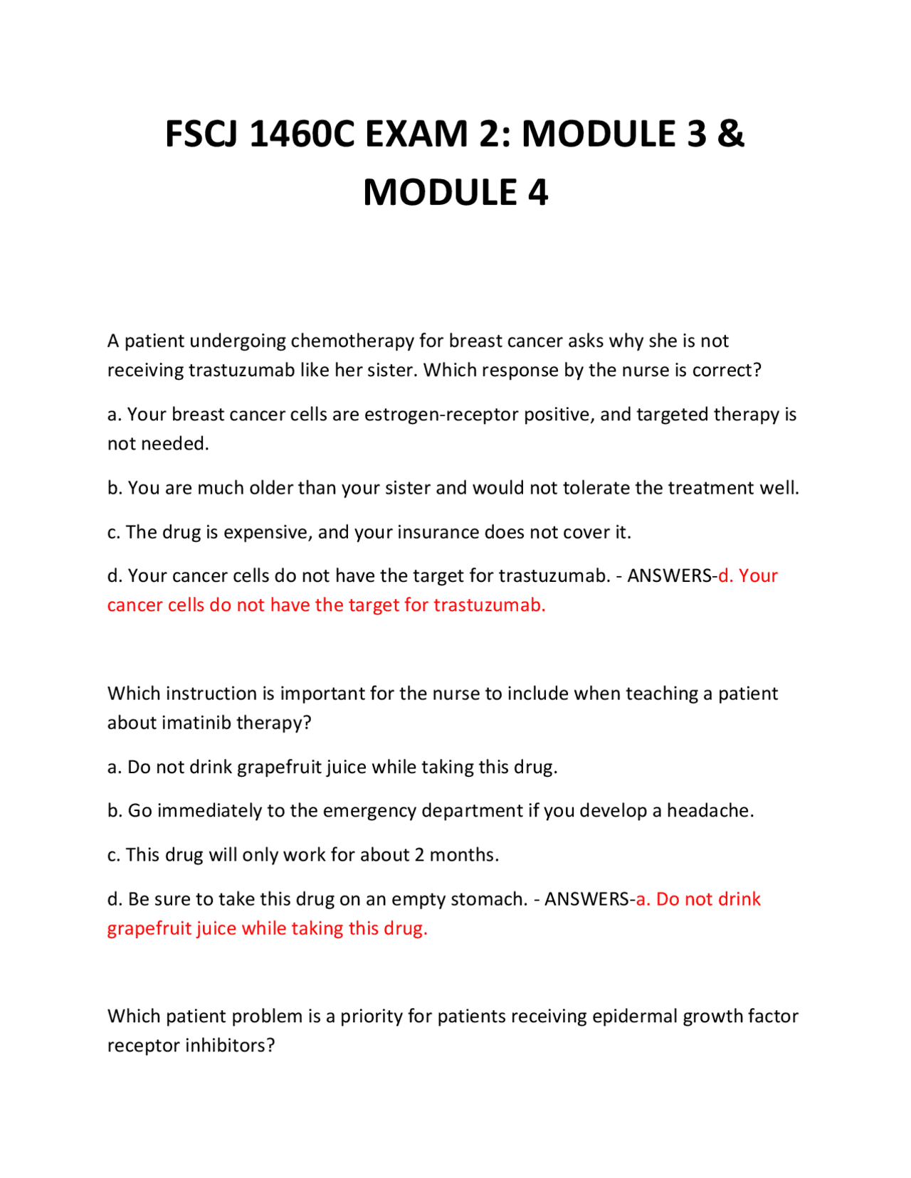 FSCJ 1460C EXAM 2: MODULE 3 & MODULE 4 QUESTIONS AND ANSWERS 2025 ...