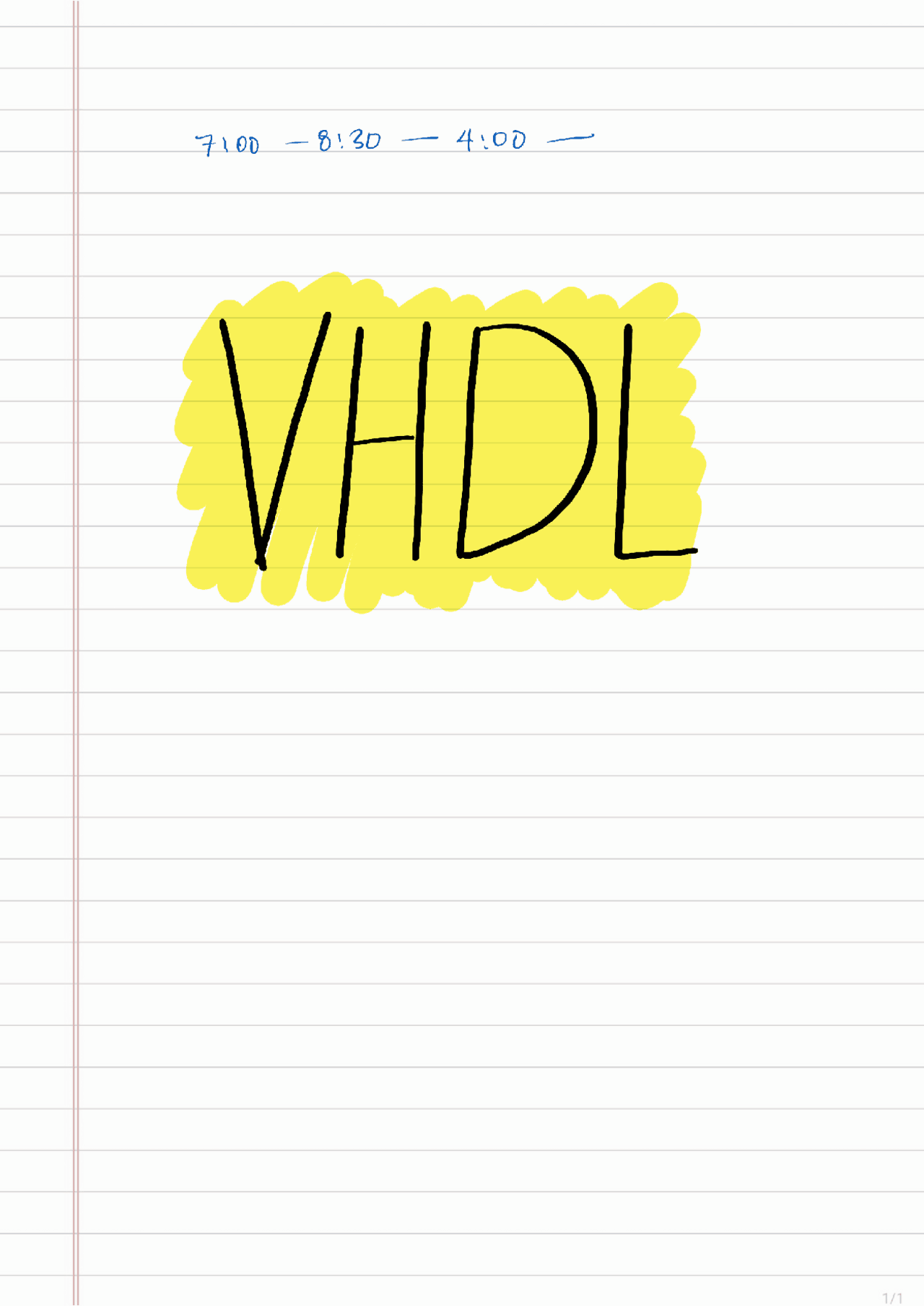 V and vhdl, helps students under the concepts | Cheat Sheet Verilog and VHDL | Docsity