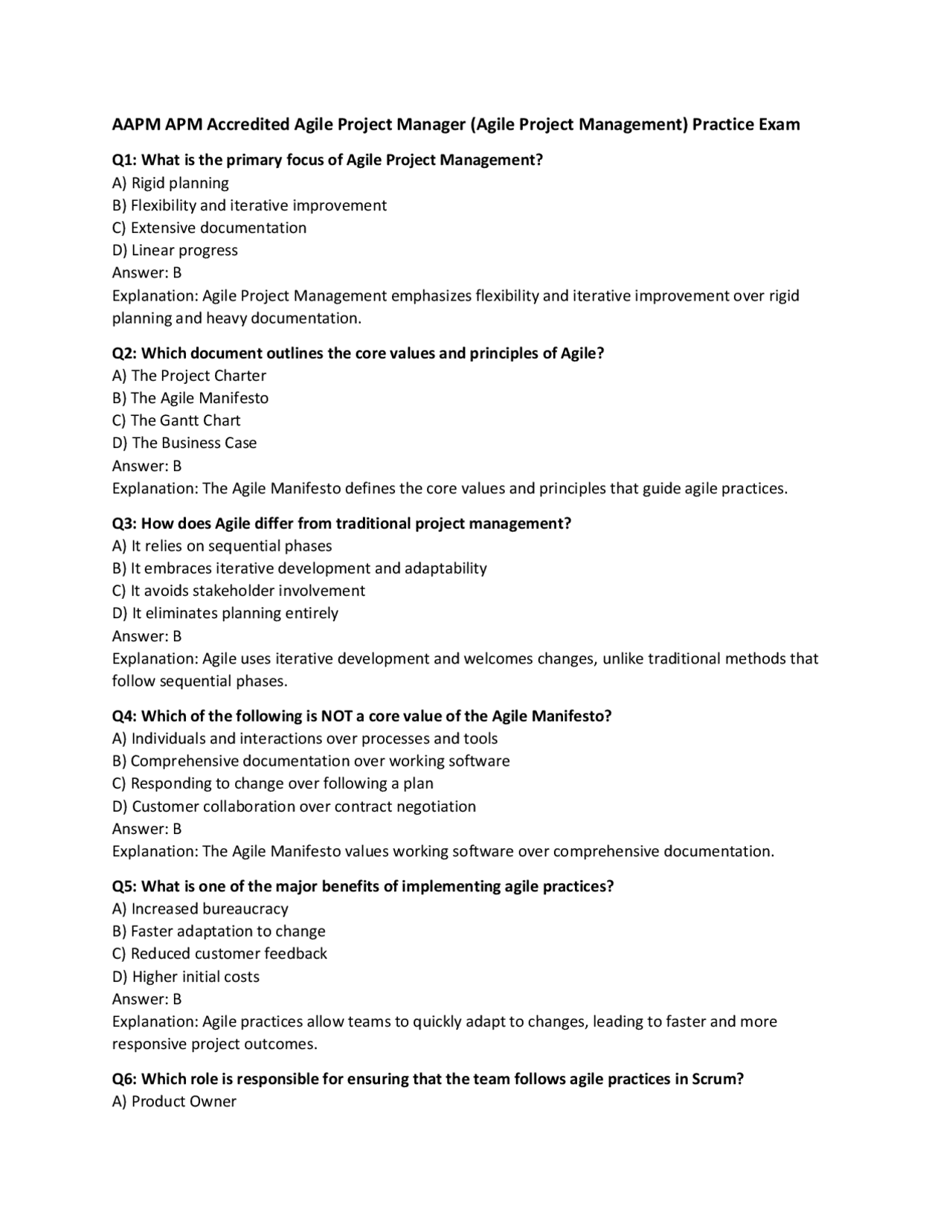 AAPM APM Accredited Agile Project Manager (Agile Project Management ...