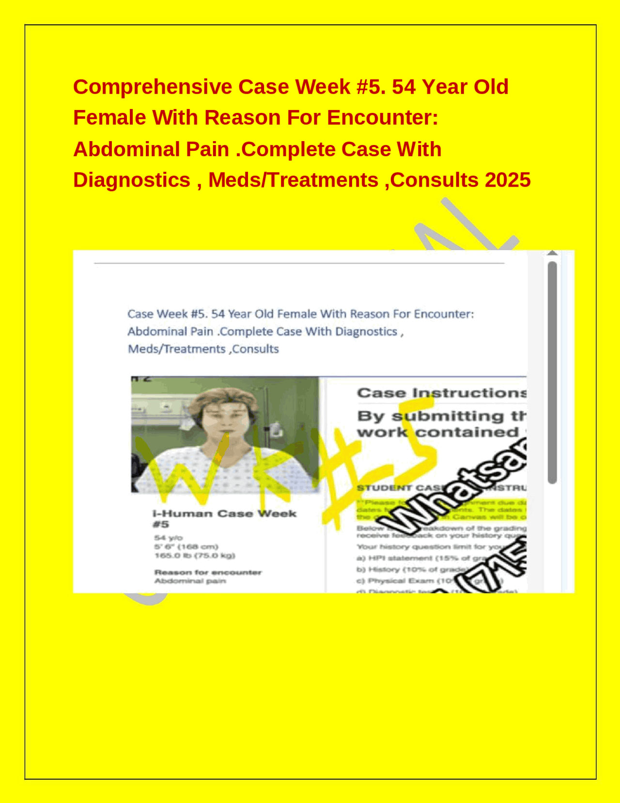 Acute Appendicitis Case Study: Diagnosis, Treatment, and Management ...